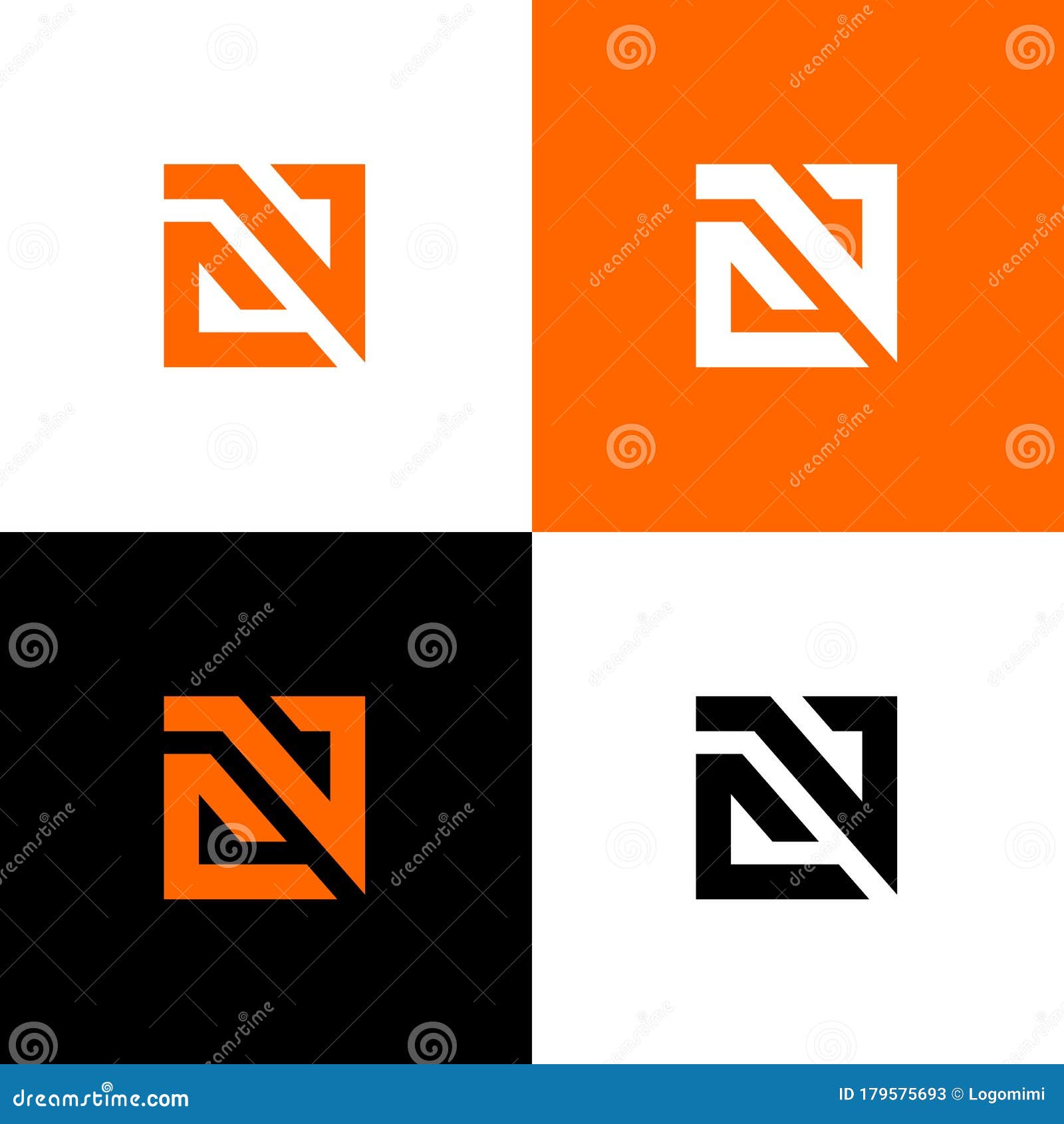 Initial CV VC CN NC Logo Design Template Elements, Vector Illustration ...