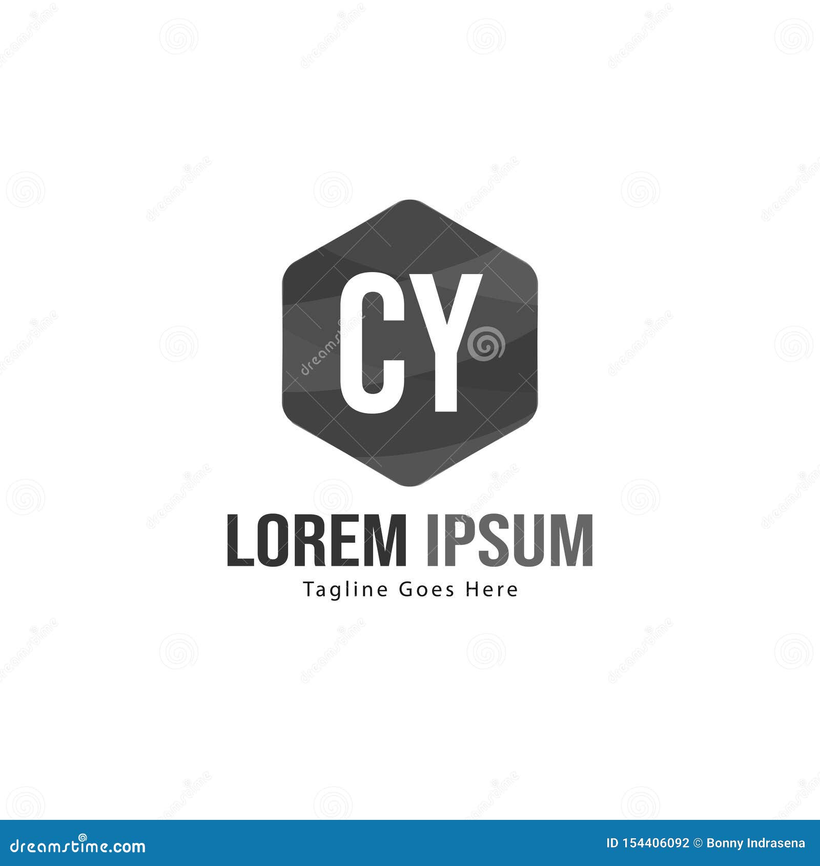 Initial CY Logo Template with Modern Frame. Minimalist CY Letter Logo ...