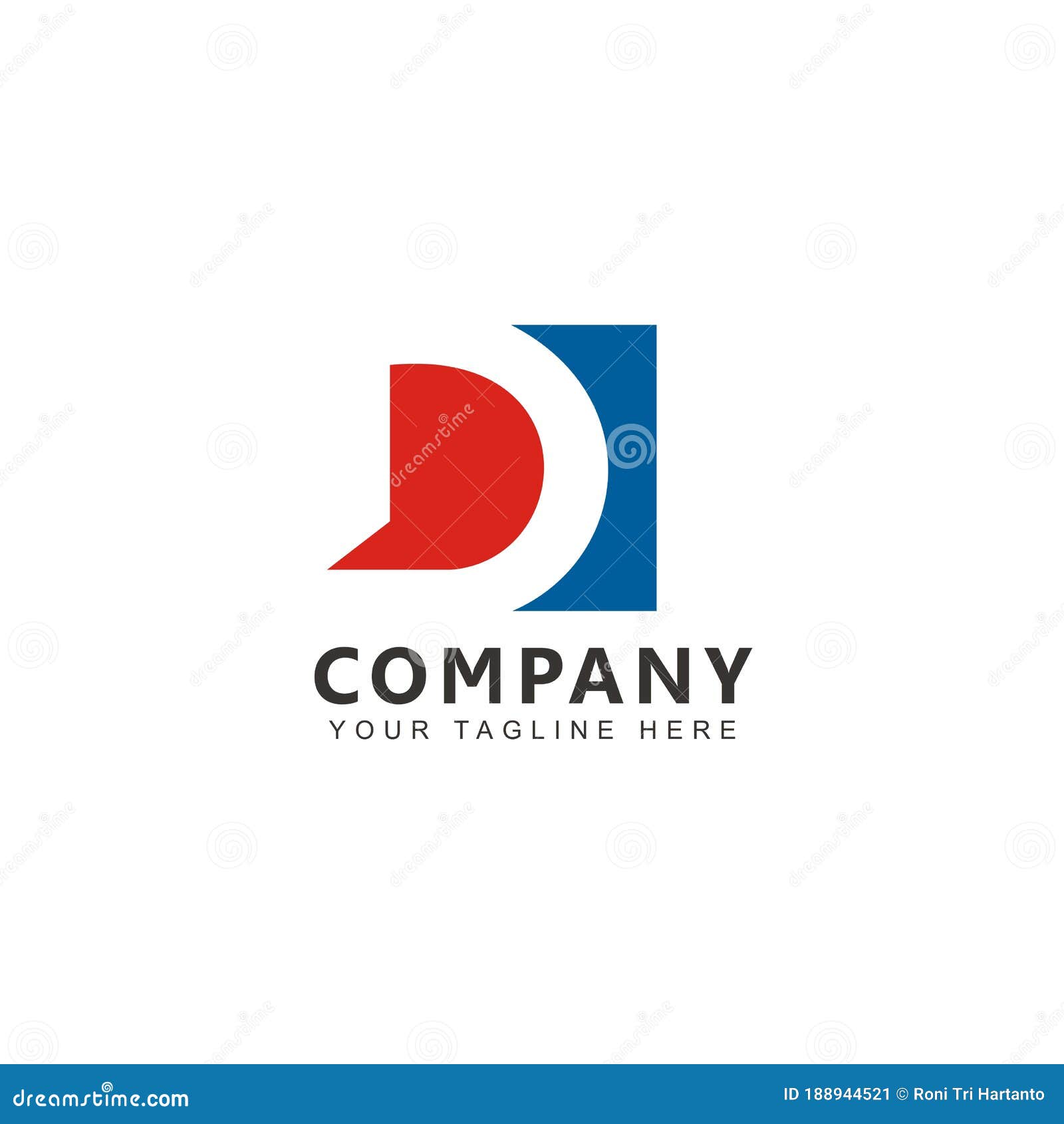 Initial D Logo Design Inspiration Cartoon Vector | CartoonDealer.com ...