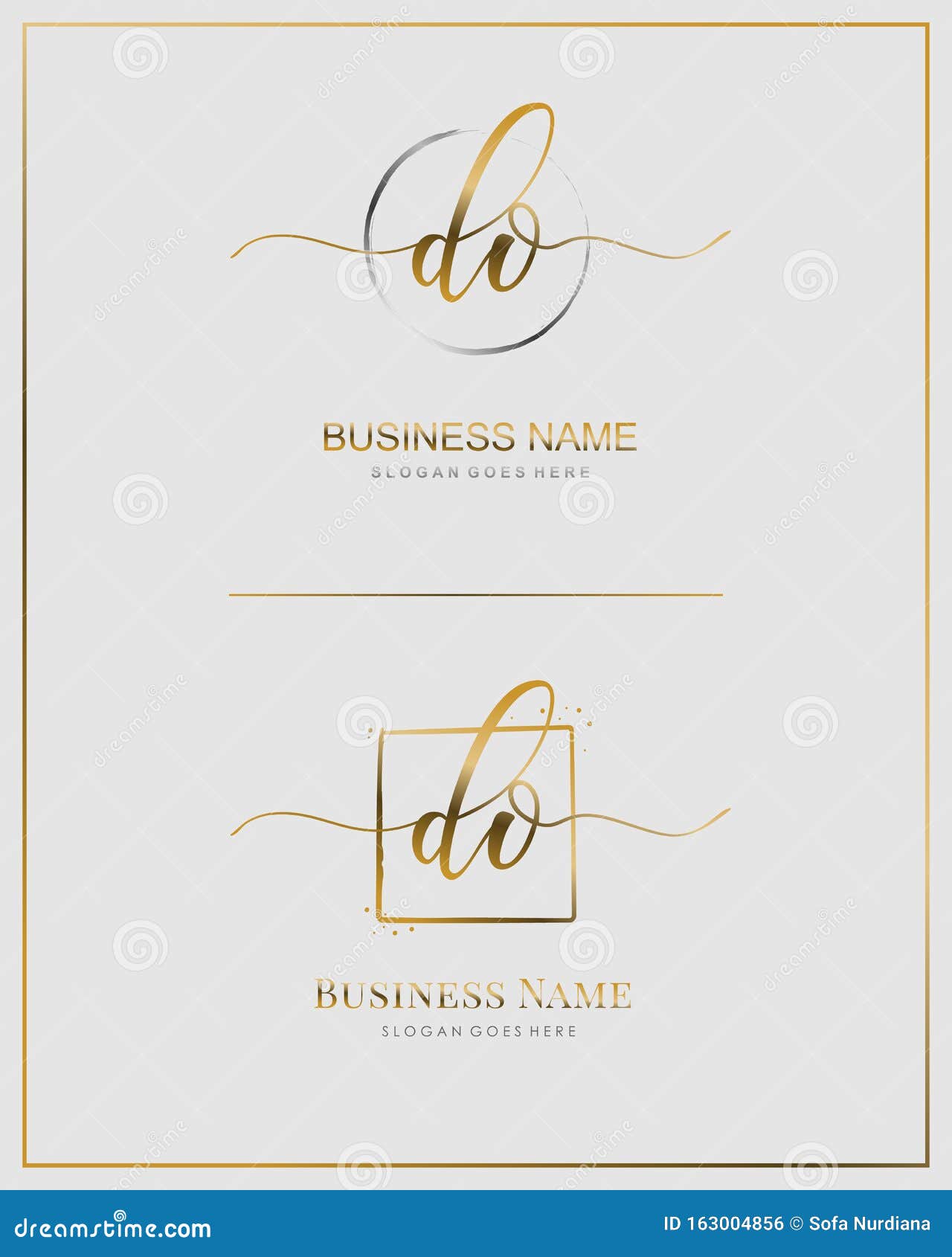 Initial D O DO Handwriting Logo Vector. Letter Handwritten Logo ...