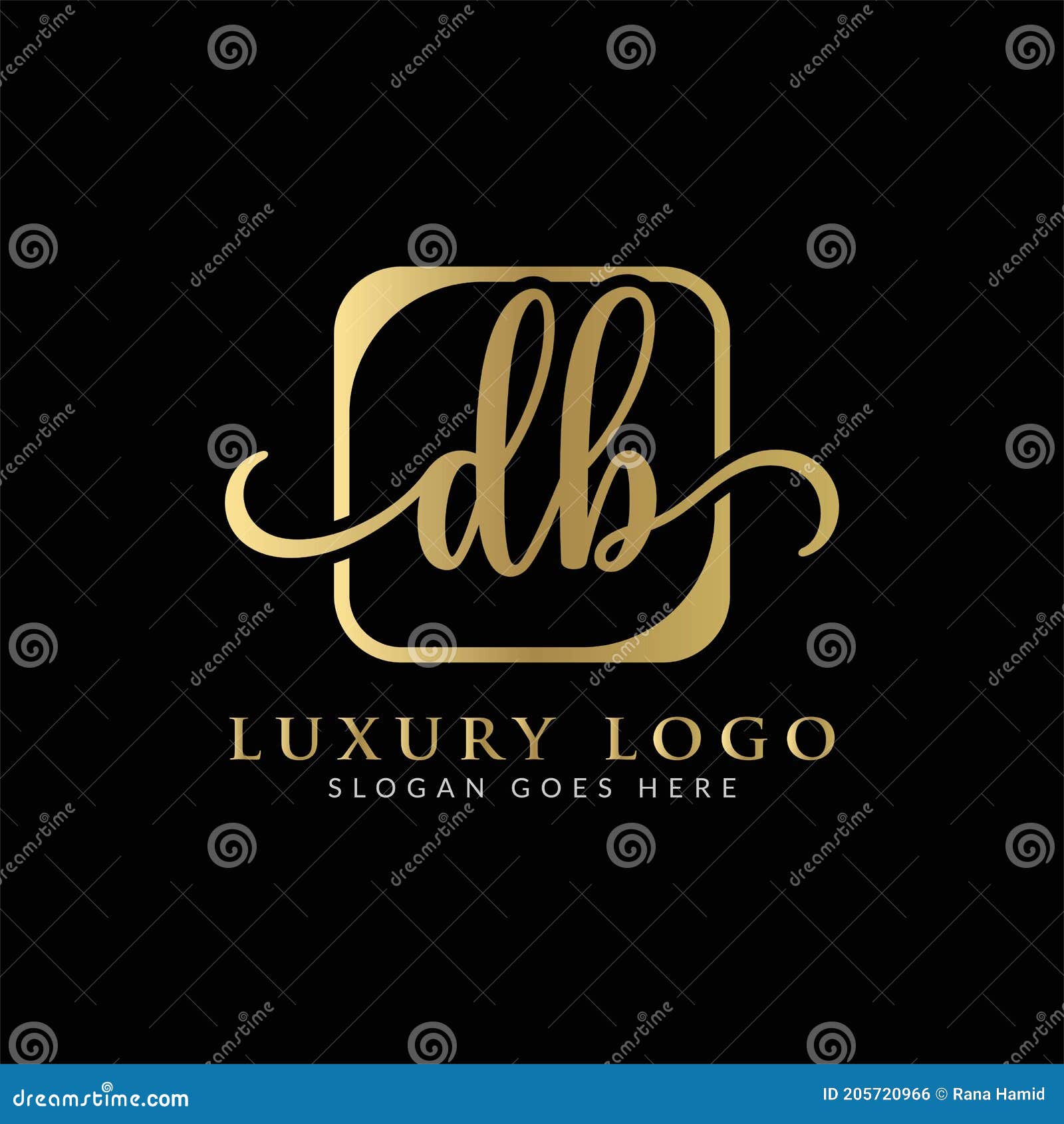 Initial DB Letter Logo Creative Modern Typography Vector Template ...