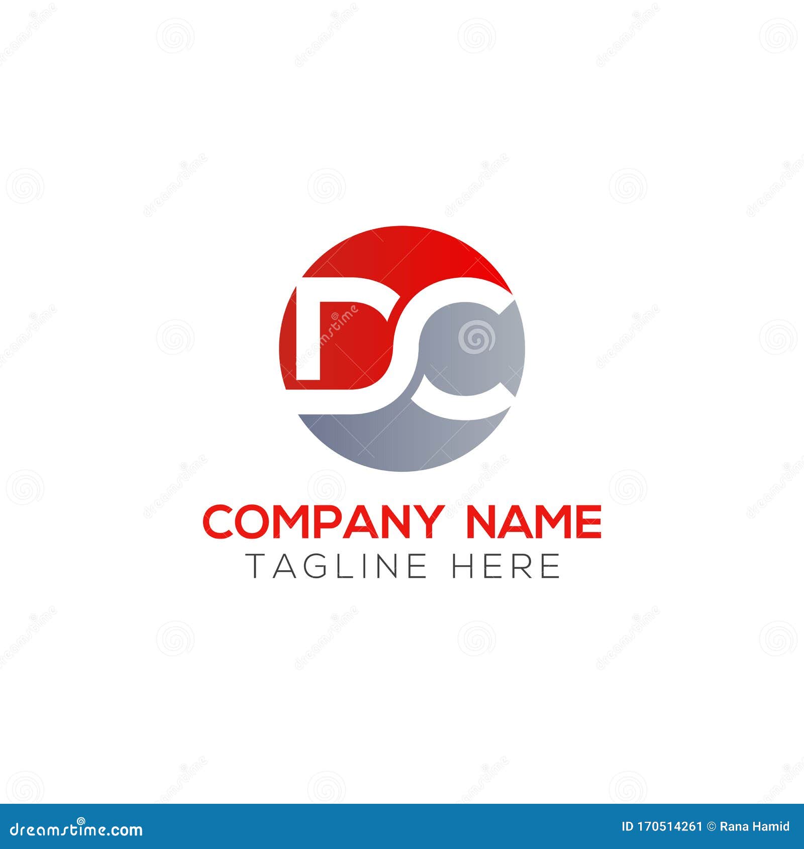 Initial DC Letter Logo with Creative Modern Business Typography Vector ...