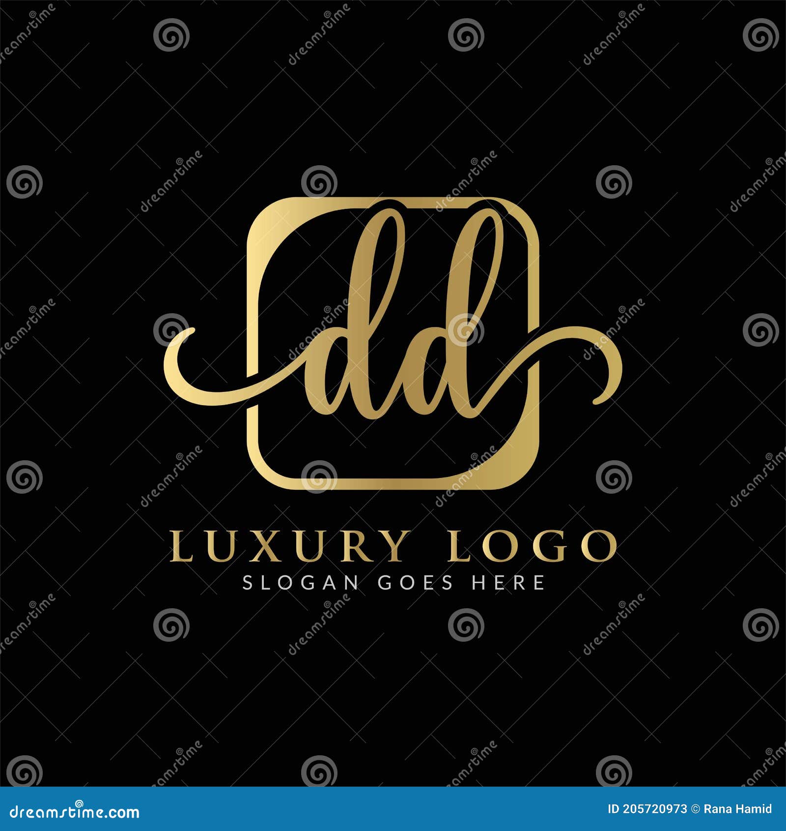 Initial DD Letter Logo Creative Modern Typography Vector Template. Creative Luxury Abstract ...