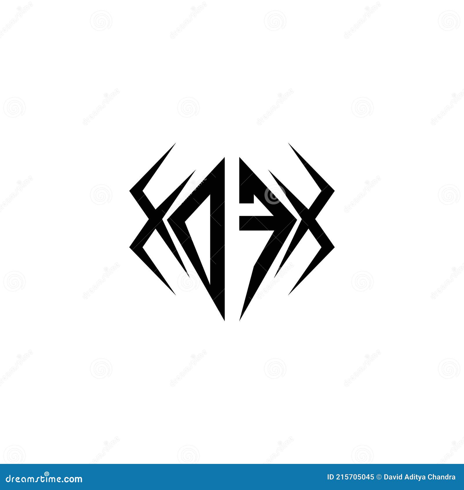 Initial DF Logo Design with Cool Style, Logo Business Branding Stock ...