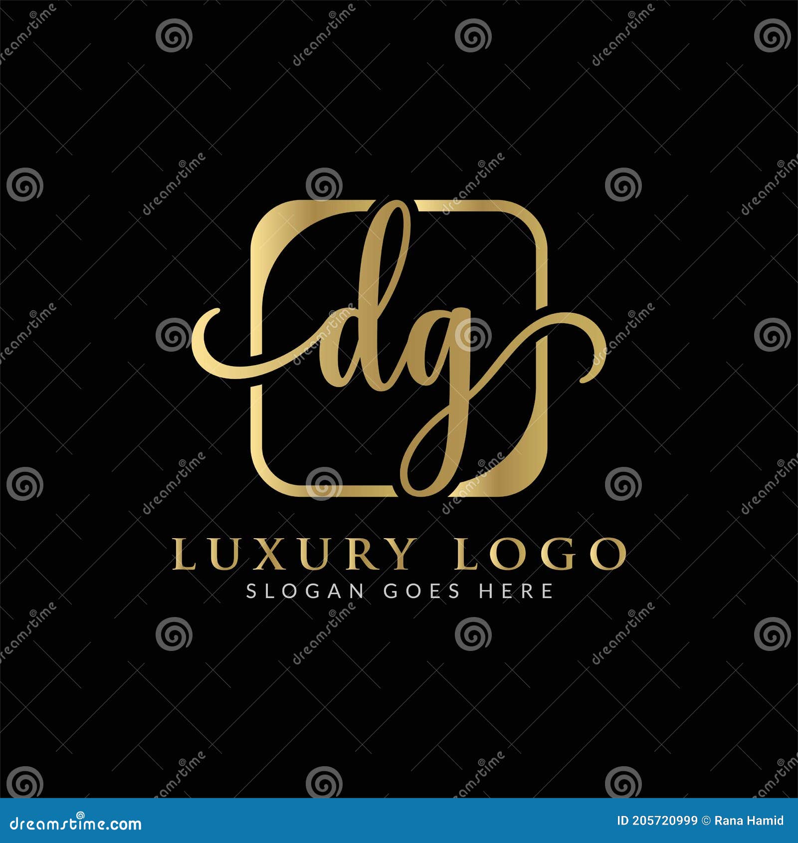 Initial DG Letter Logo Creative Modern Typography Vector Template ...
