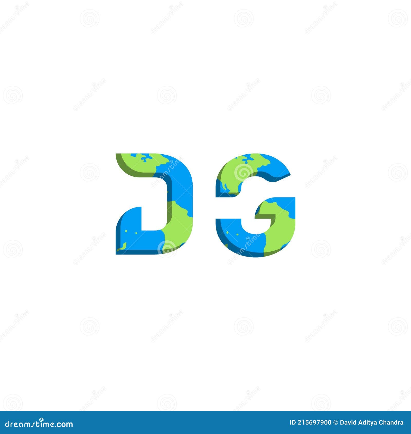 Initial DG Logo Design with World Map Style, Logo Business Branding ...