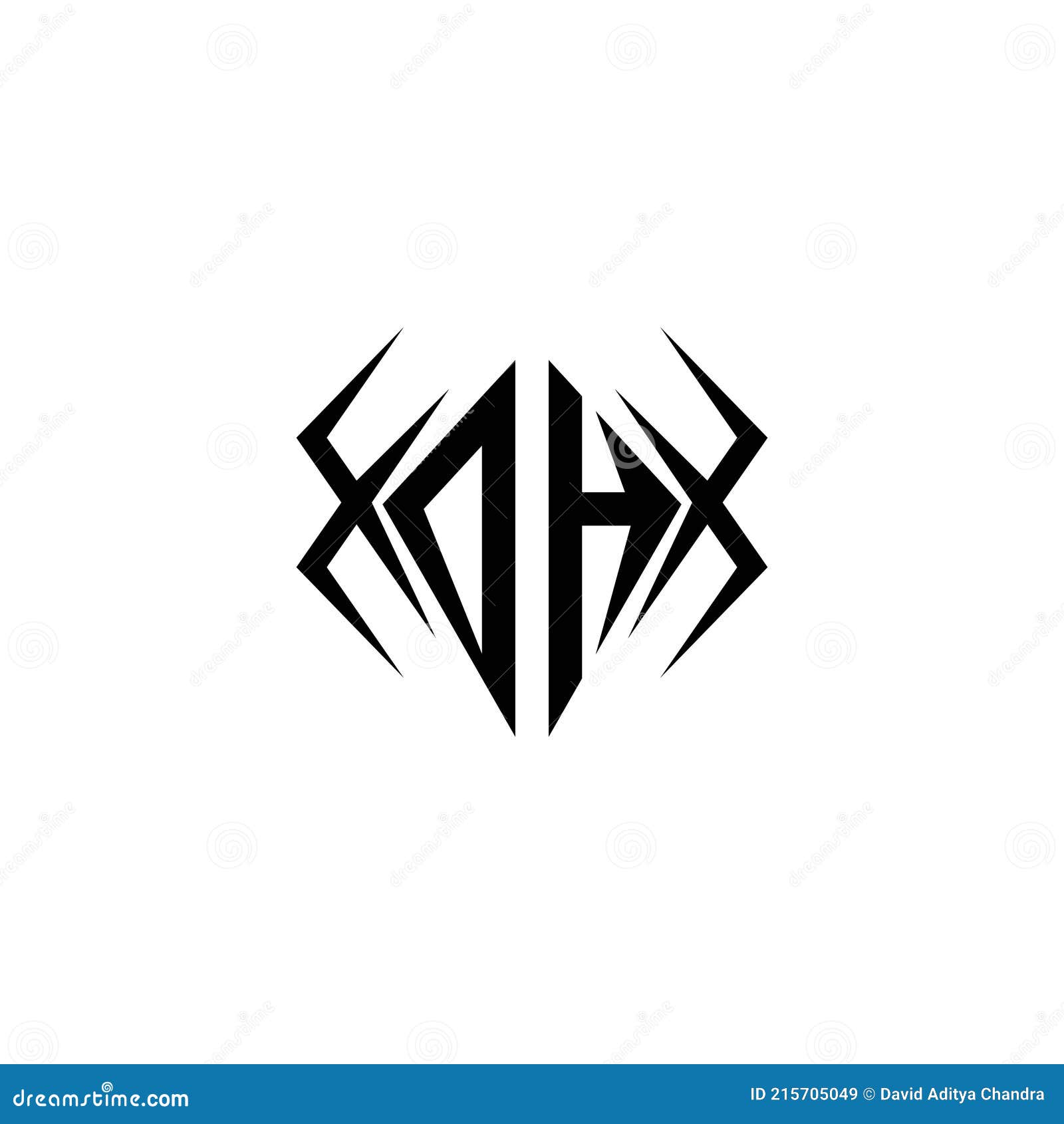 Initial DH Logo Design with Cool Style, Logo Business Branding Stock ...