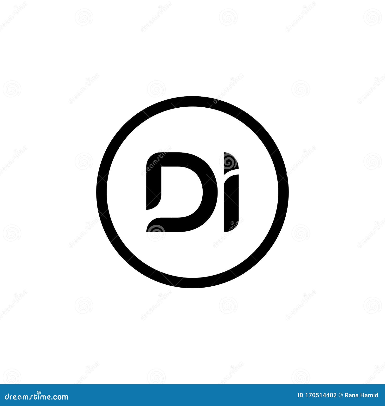 Initial DI Letter Logo with Creative Modern Business Typography Vector ...