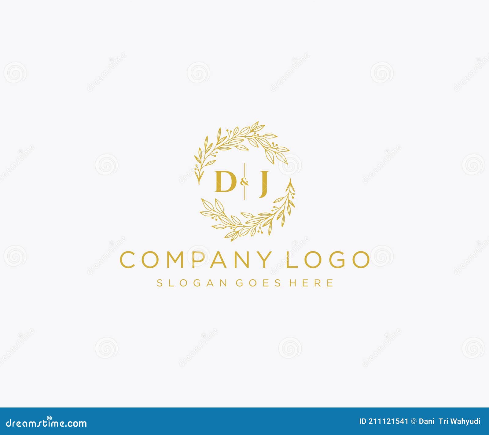 Initial DJ Letters Floral Frames. Monogram Wedding, Wedding Invitation ...