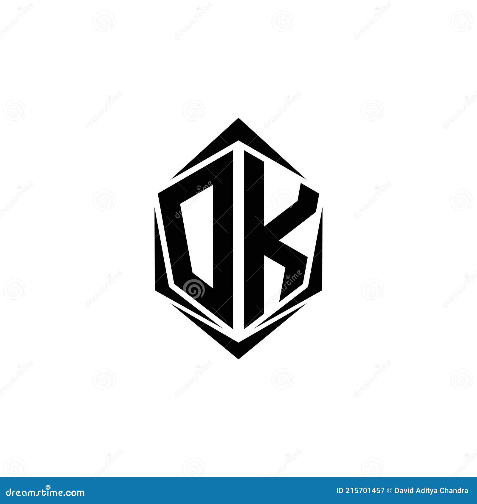 Initial DK Logo Design, Initial DK Logo Design with Shield Style, Logo ...