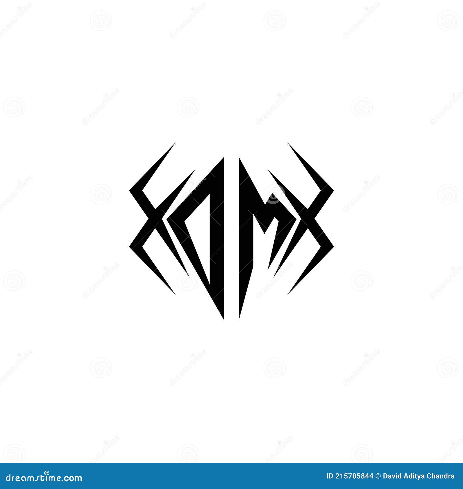 Initial DM Logo Design with Cool Style, Logo Business Branding Stock ...