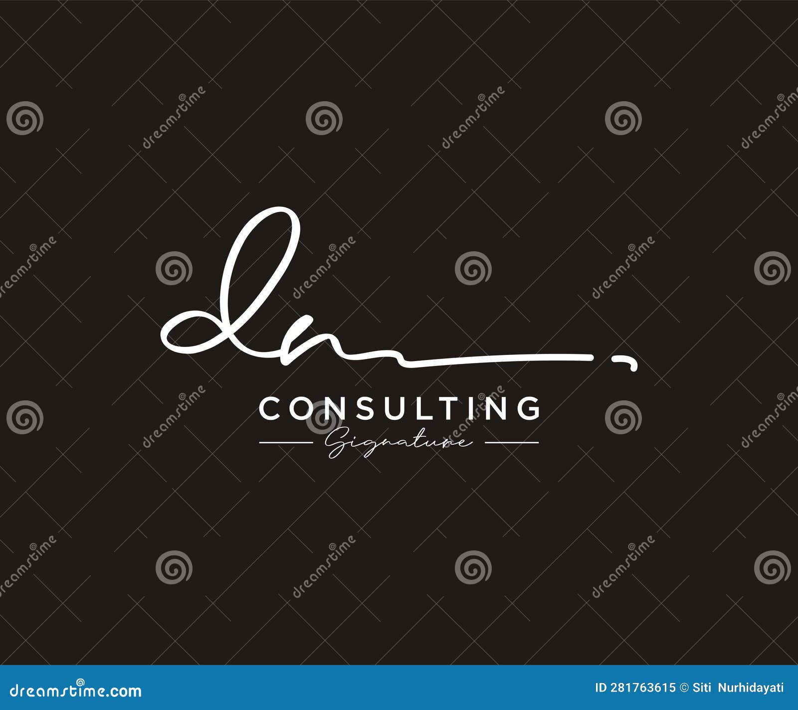 Initial DN Signature Logo Collection Template Vector. Hand Drawn ...