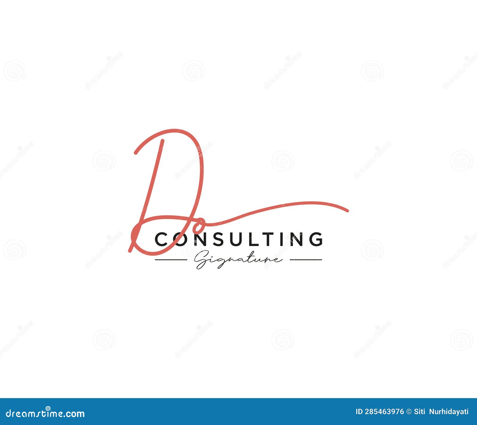 Initial DO Signature Logo Collection Template Vector. Hand Drawn ...