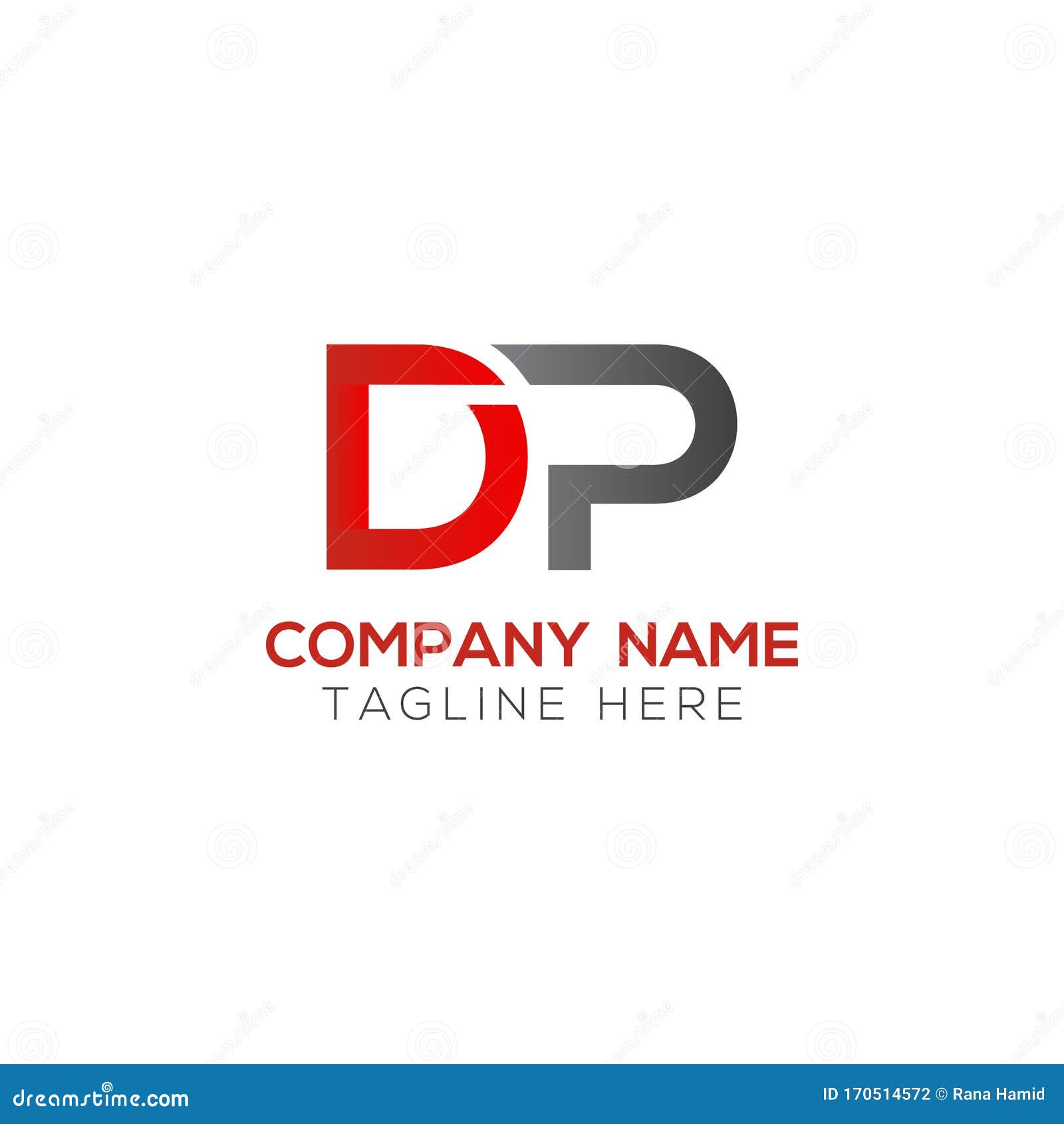 Initial DP Letter Logo with Creative Modern Business Typography Vector ...