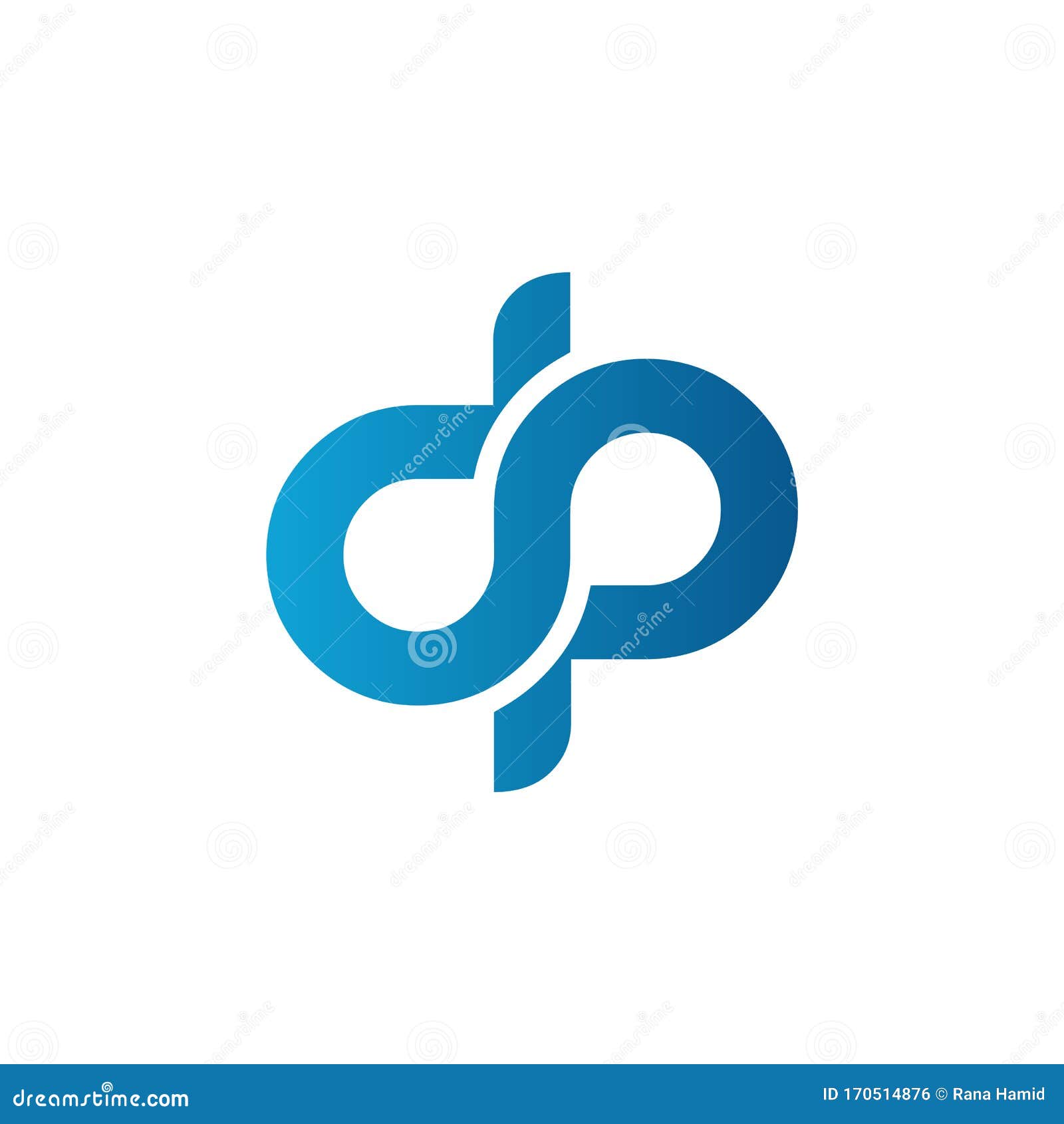 Initial DP Letter Logo with Creative Modern Business Typography Vector ...