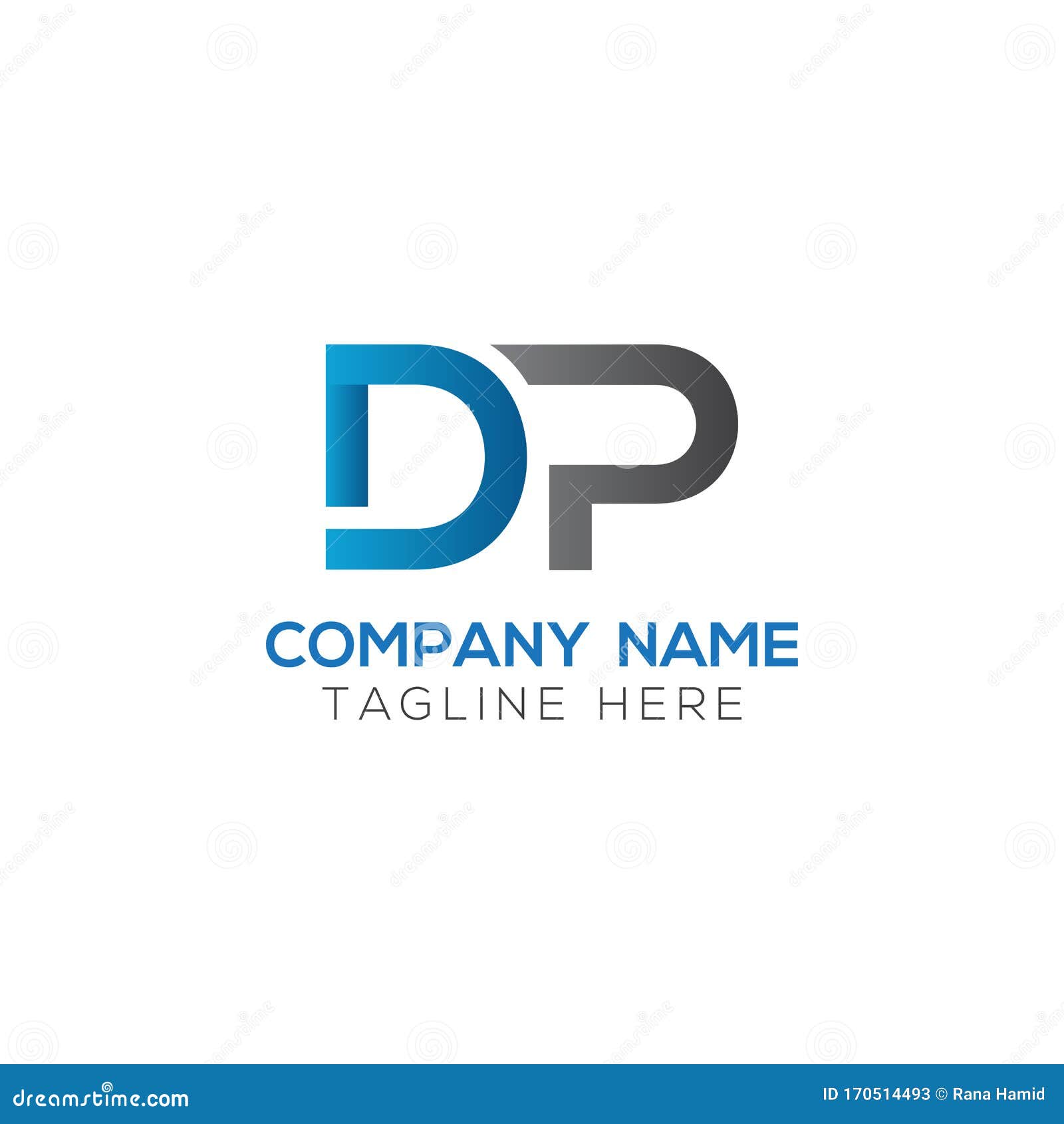 Initial DP Letter Logo with Creative Modern Business Typography Vector Template. Creative ...