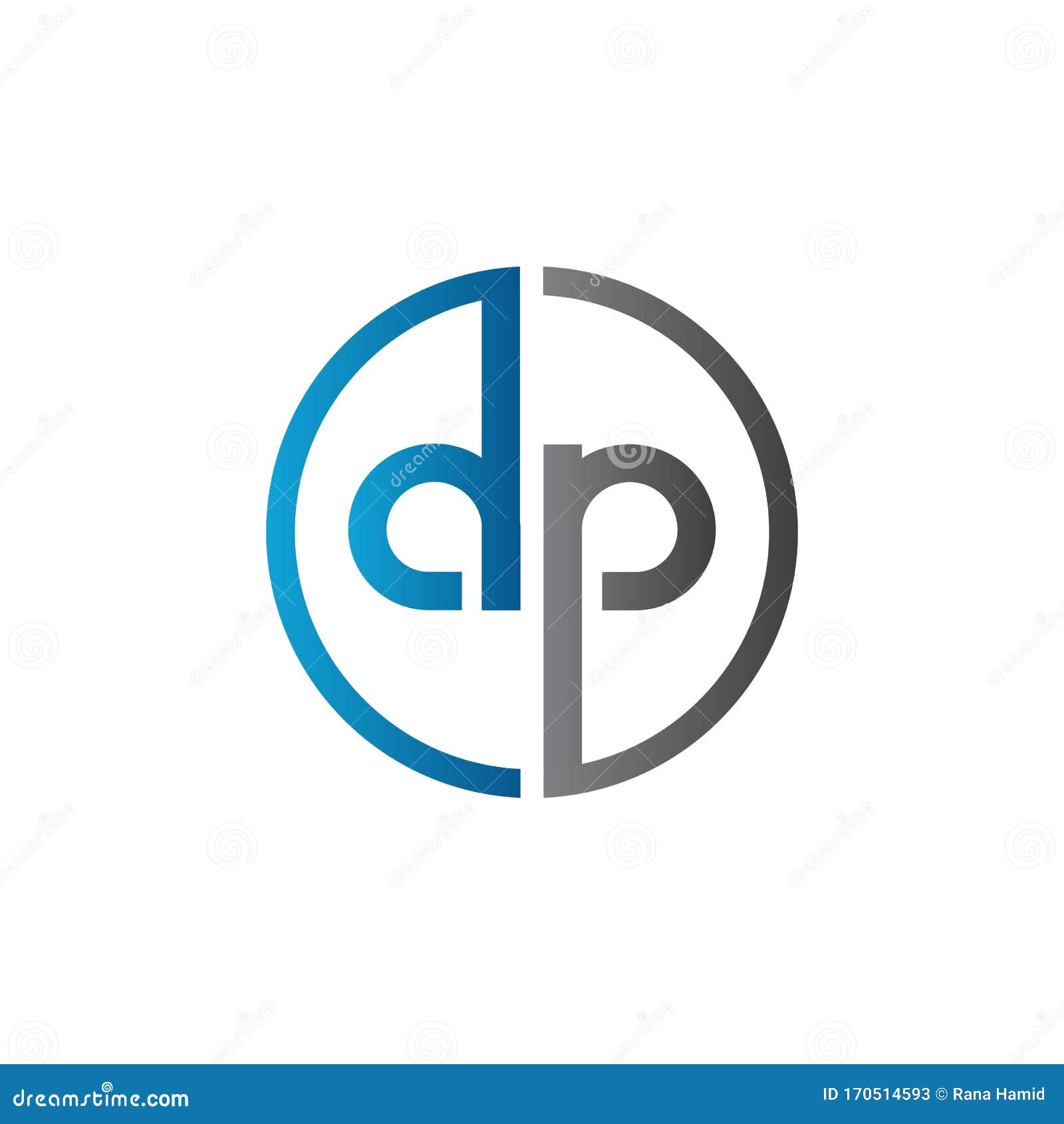 Initial DP Letter Logo with Creative Modern Business Typography Vector Template. Creative ...
