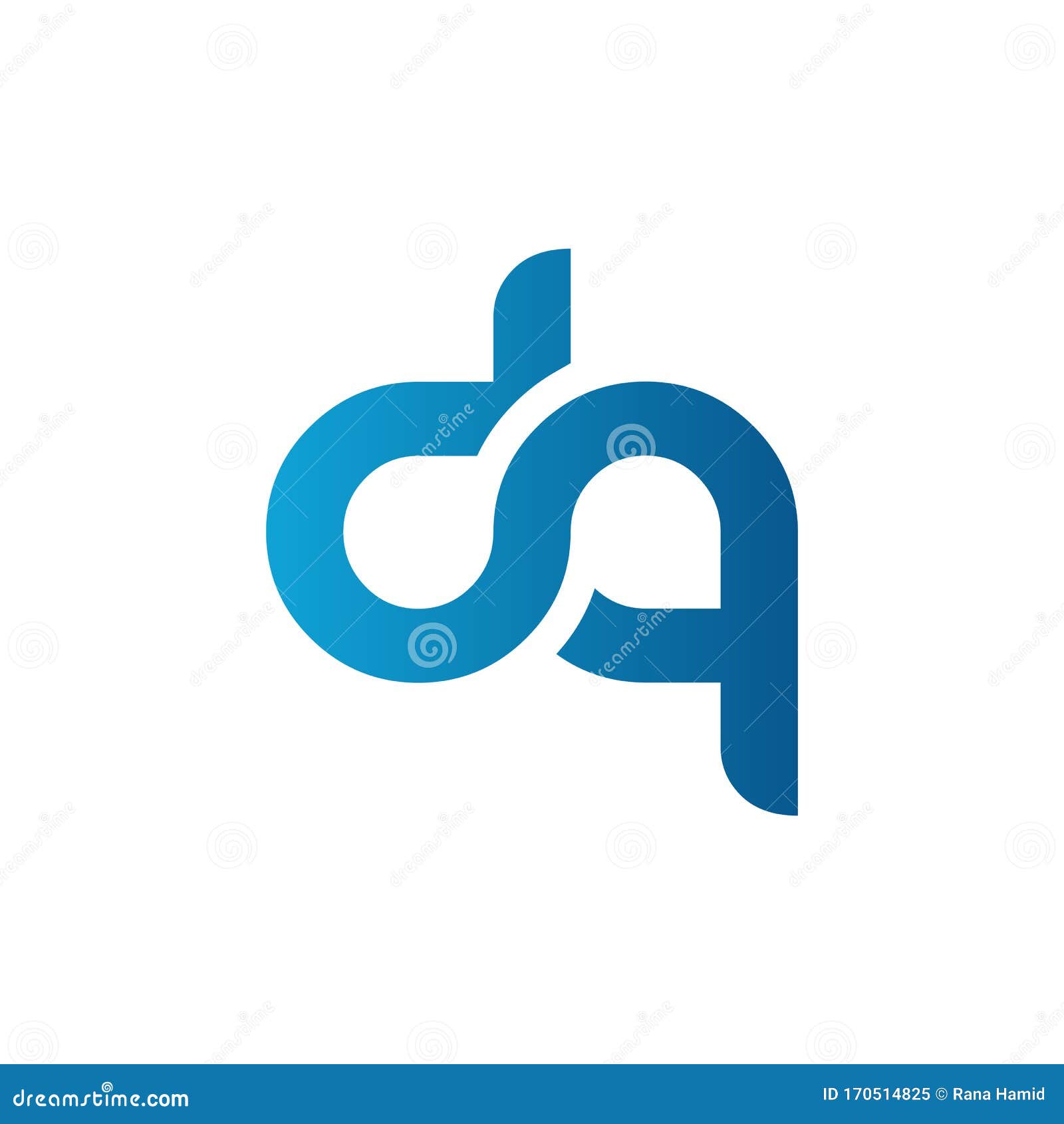 Initial DQ Letter Logo with Creative Modern Business Typography Vector ...