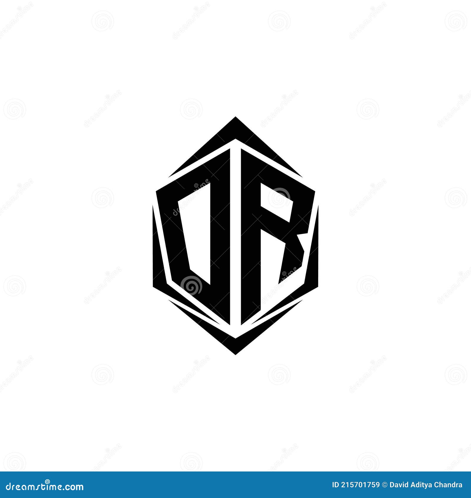 Initial DR Logo Design, Initial DR Logo Design with Shield Style, Logo Business Branding Stock ...