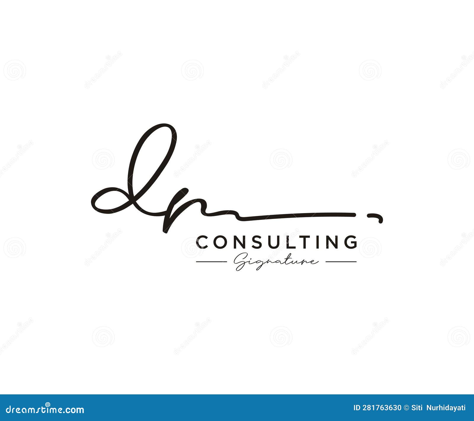 Initial DR Signature Logo Collection Template Vector. Hand Drawn ...