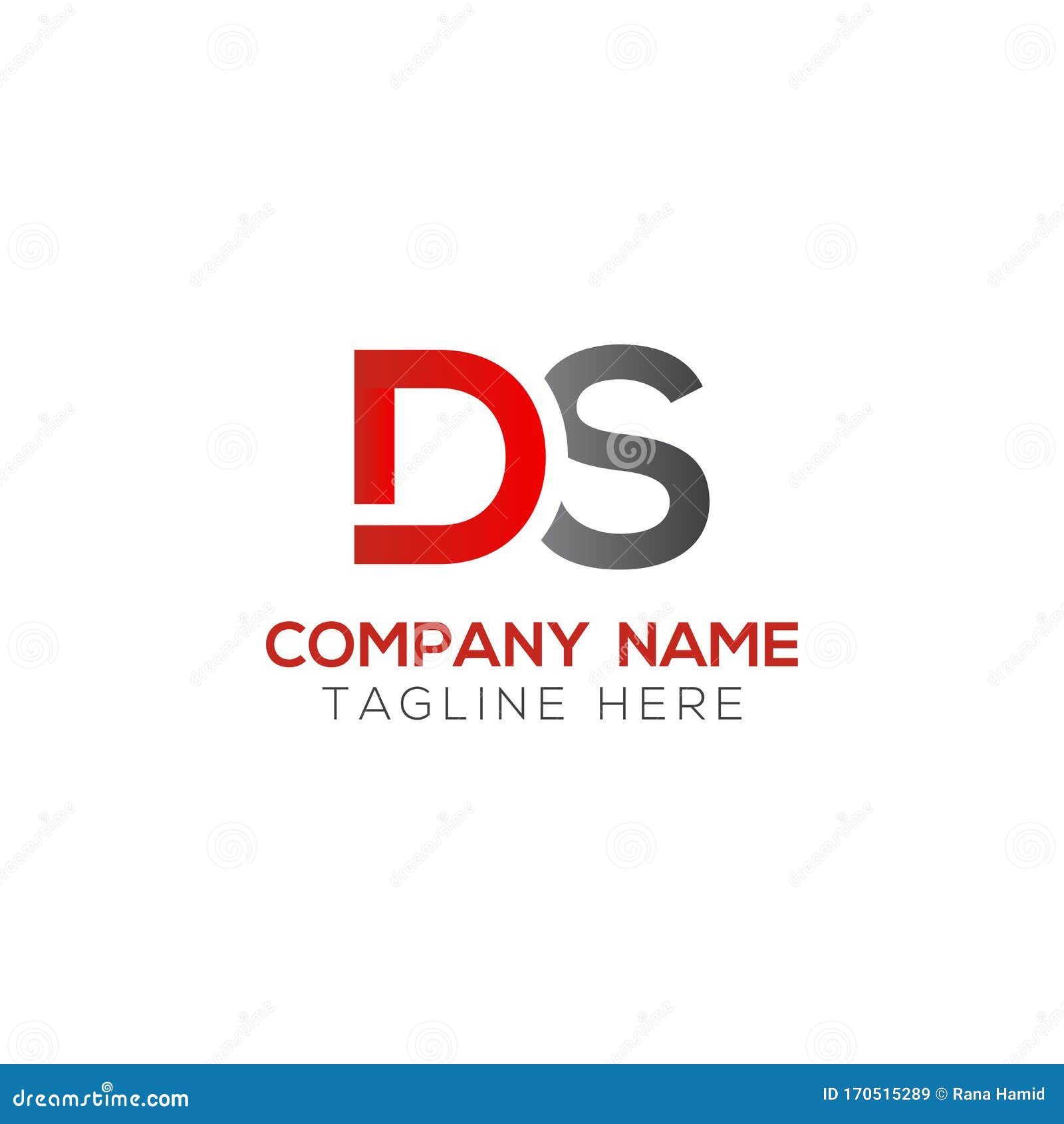 Initial DS Letter Logo with Creative Modern Business Typography Vector ...