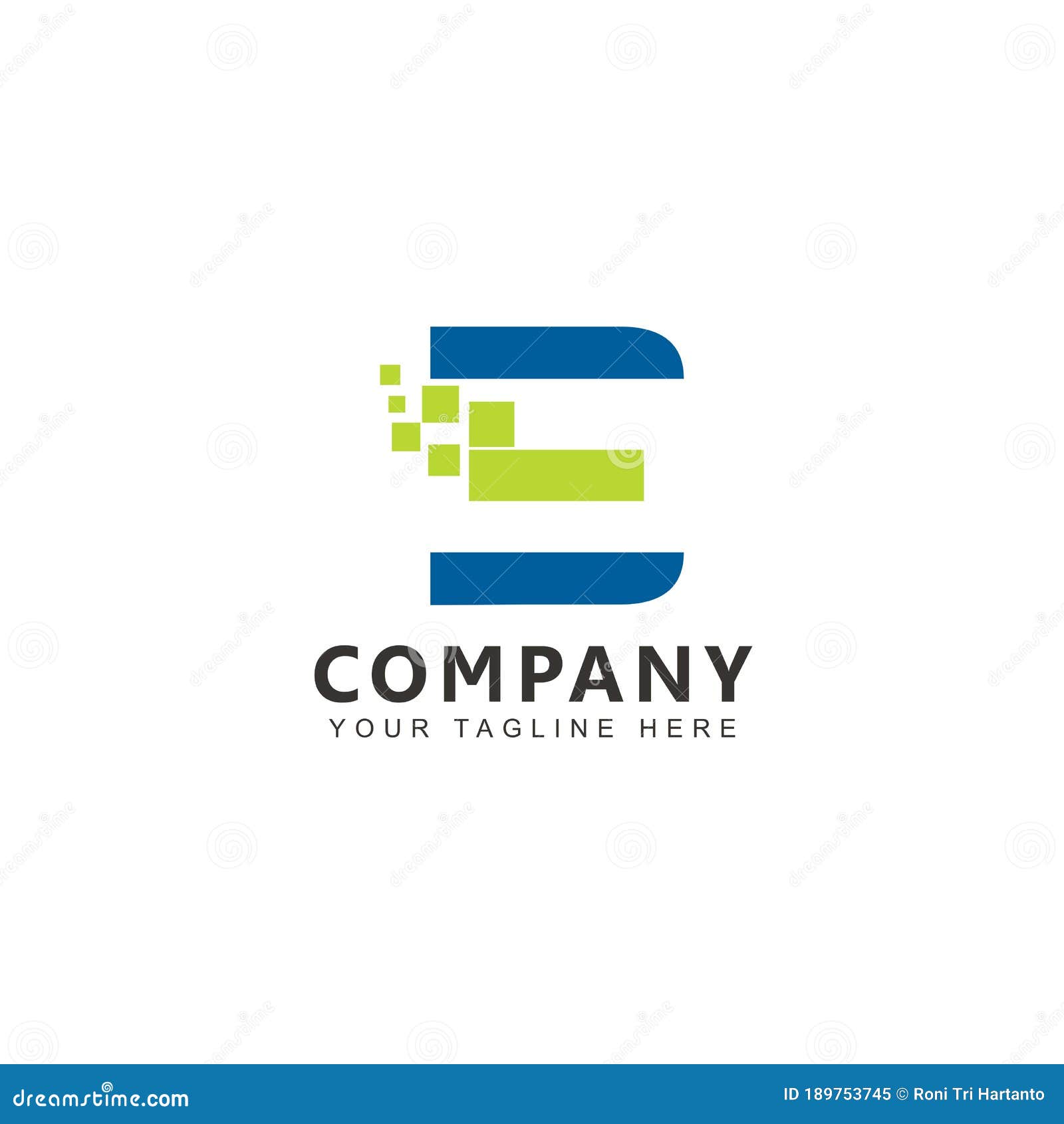 Initial Ds Logo Monogram Design Modern Template Stock Vector ...