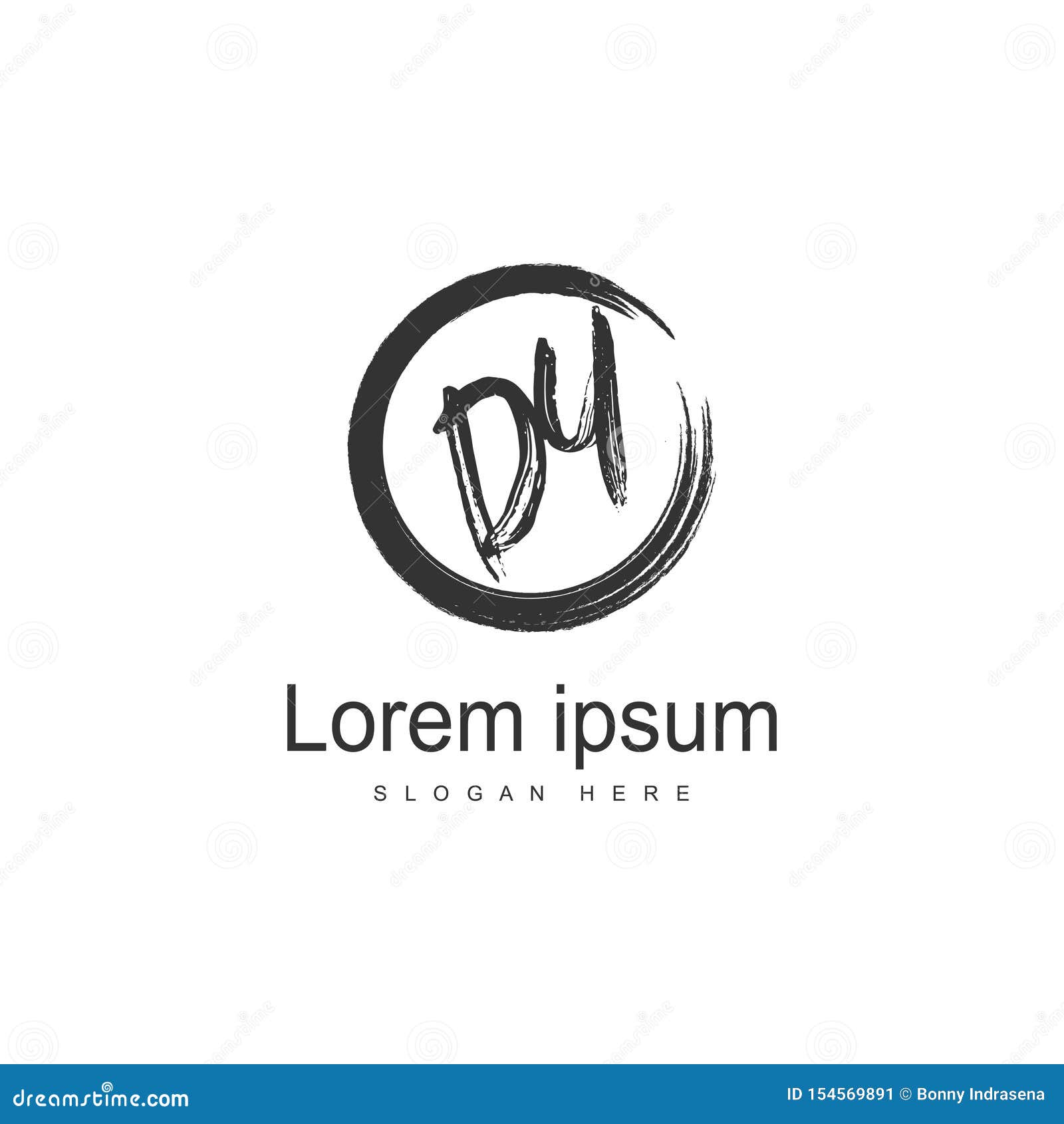 Initial DY Logo Template with Modern Frame. Minimalist DY Letter Logo ...