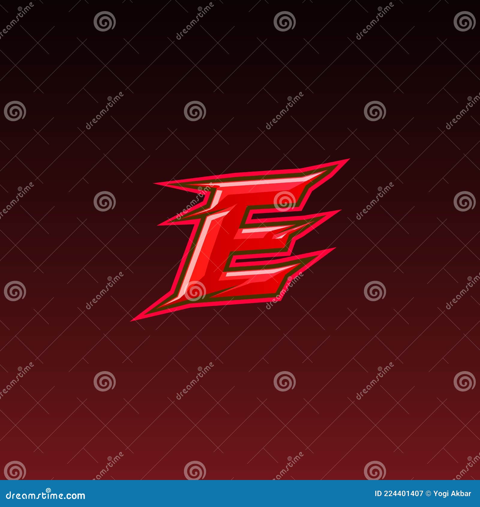 Initial E Gaming Esport Logo Design Template Inspiration Stock Vector ...
