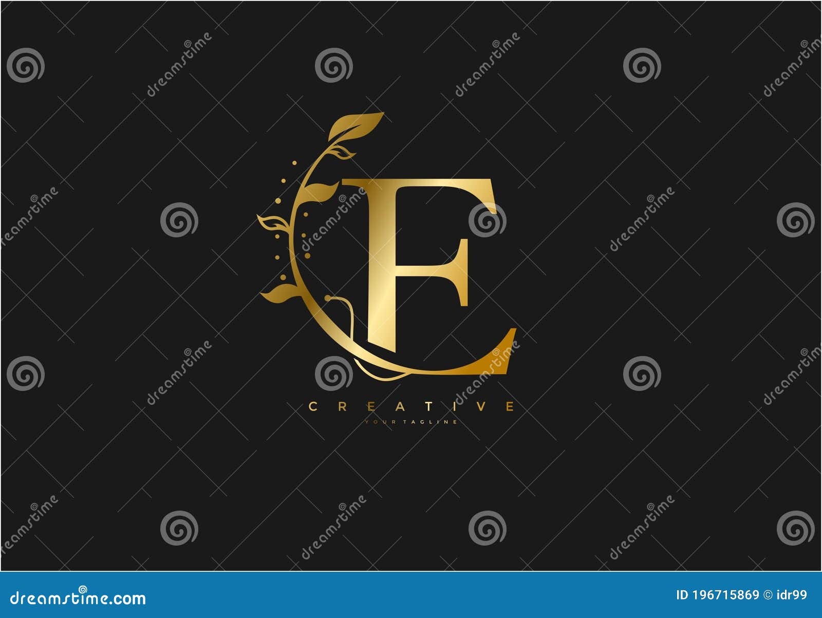 Initial E Letter Linked Swoosh Rounded Monogram Logotype Stock Vector ...
