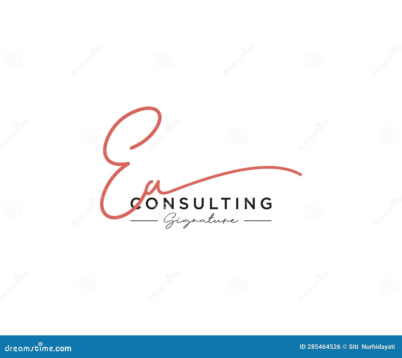 Initial EA Signature Logo Collection Template Vector. Hand Drawn ...