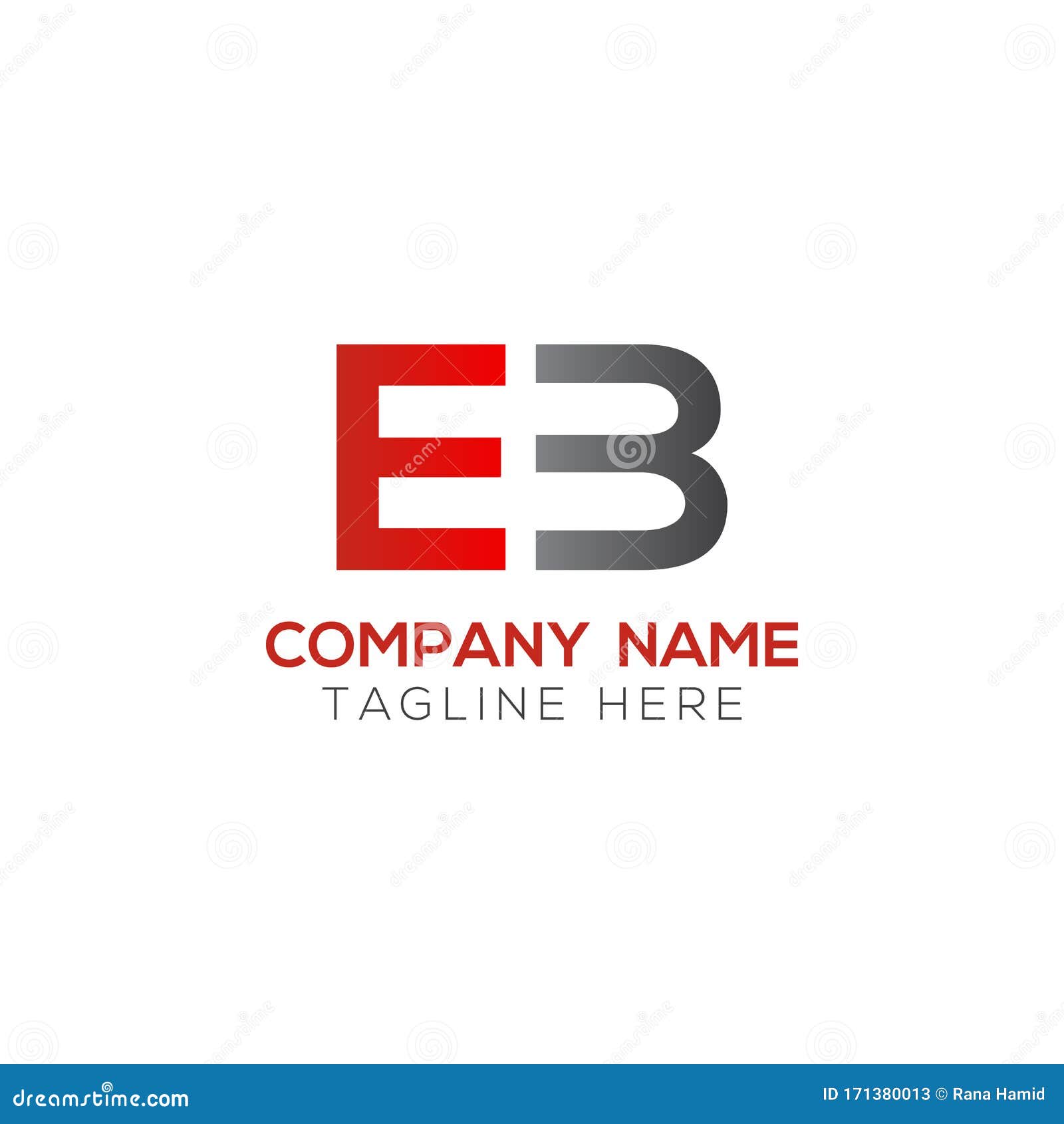 Initial EB Letter Logo with Creative Modern Business Typography Vector ...