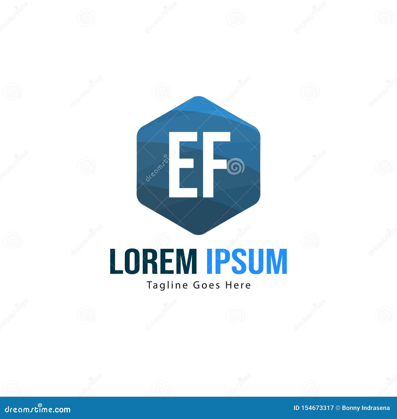 Initial EF Logo Template with Modern Frame. Minimalist EF Letter Logo ...