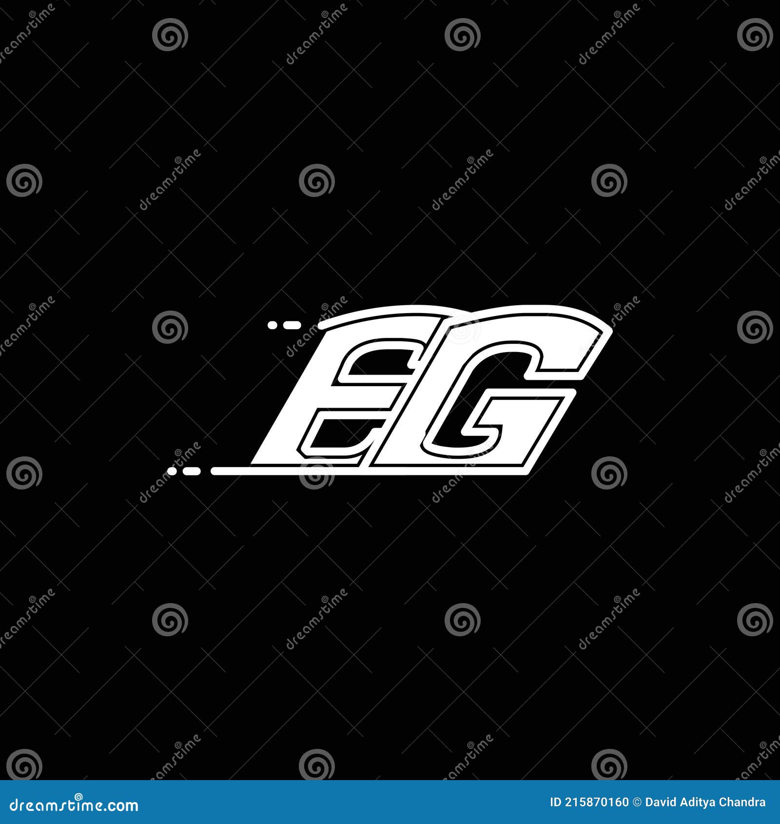 Initial EG Logo Design with Shape Style, Logo Business Branding Stock ...