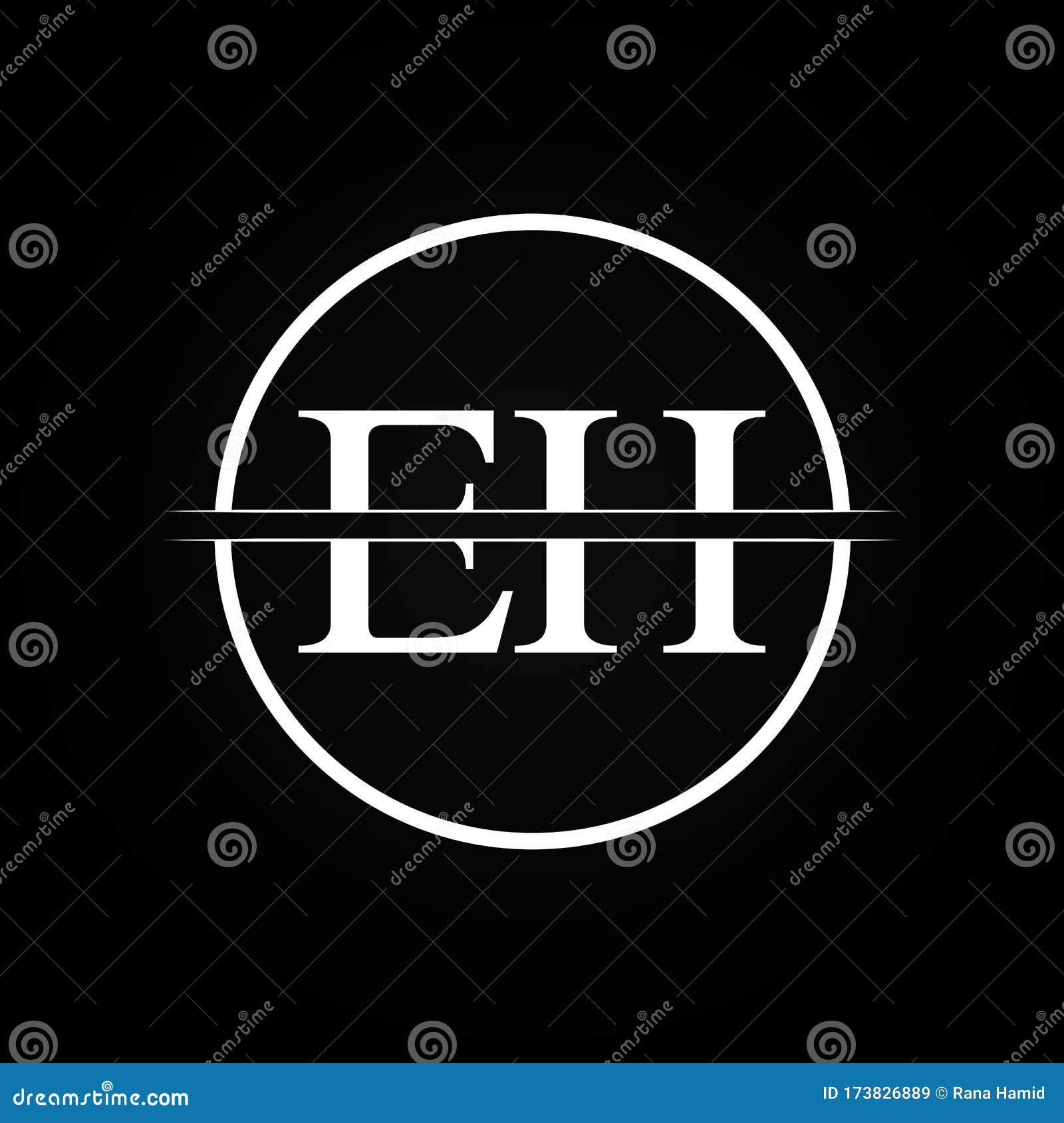 Initial EH Letter Linked Logo Business Vector Template. Creative Letter ...
