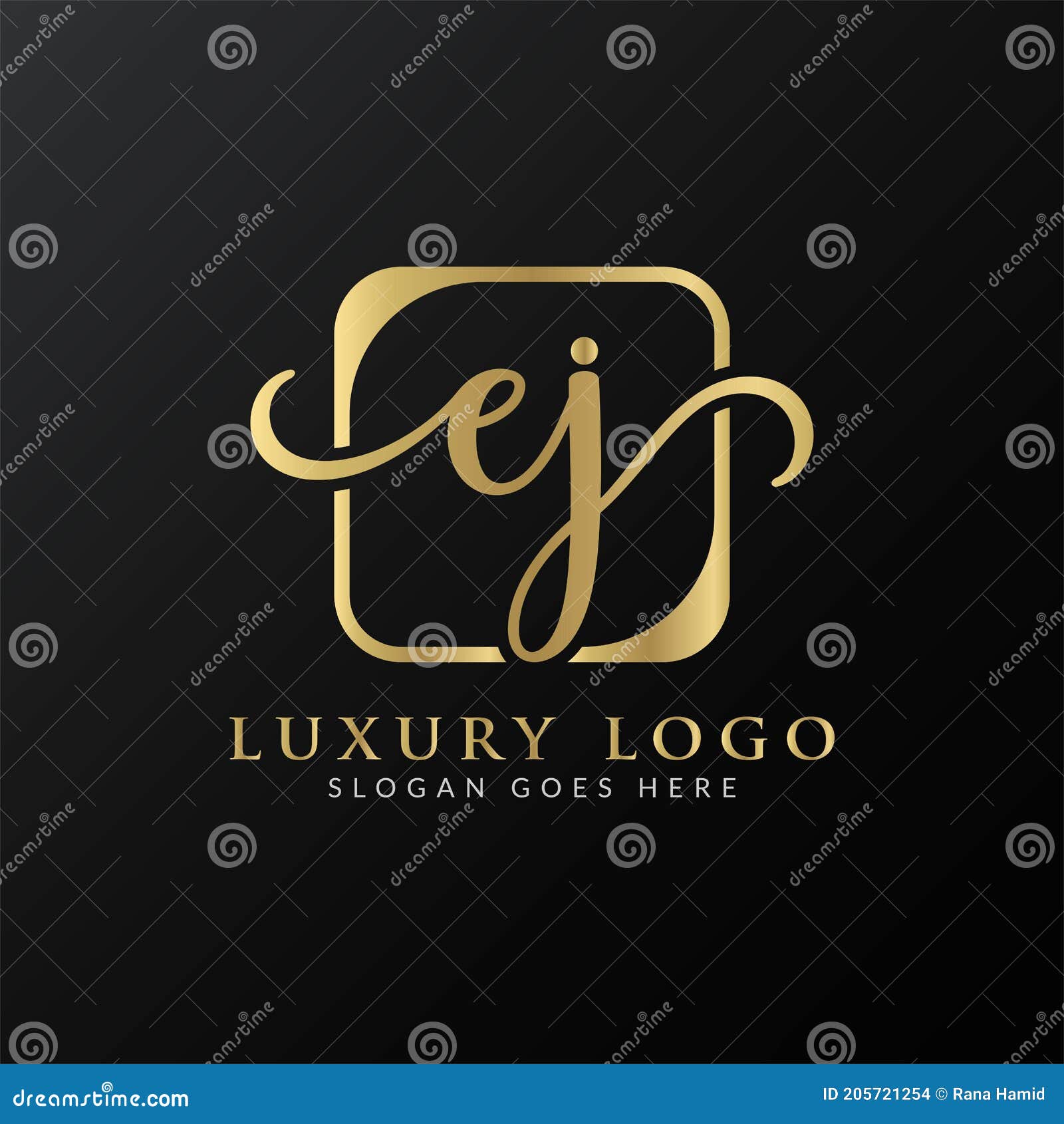 Initial EJ Letter Logo Creative Modern Typography Vector Template ...