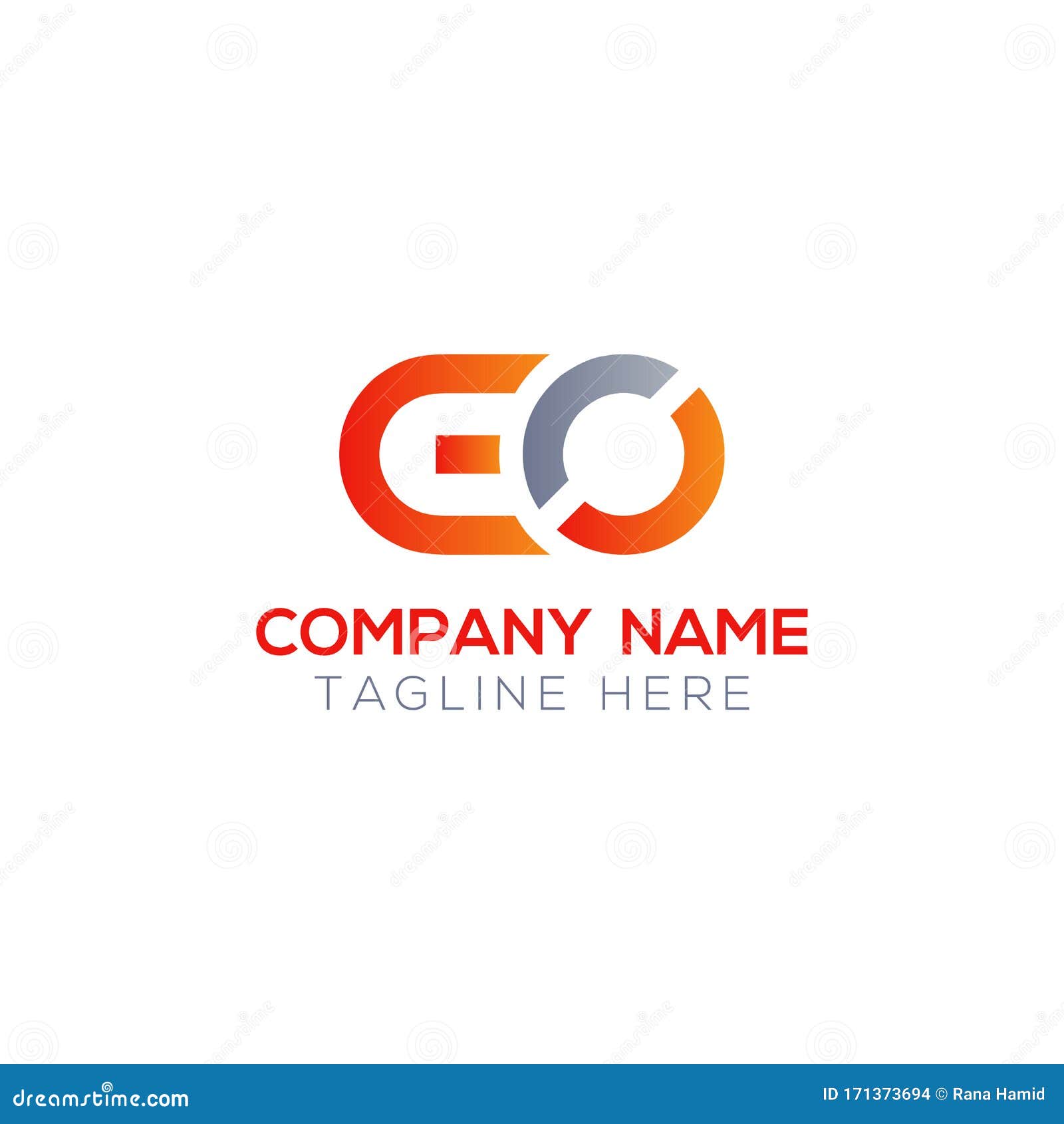 Initial EO Letter Logo with Creative Modern Business Typography Vector ...