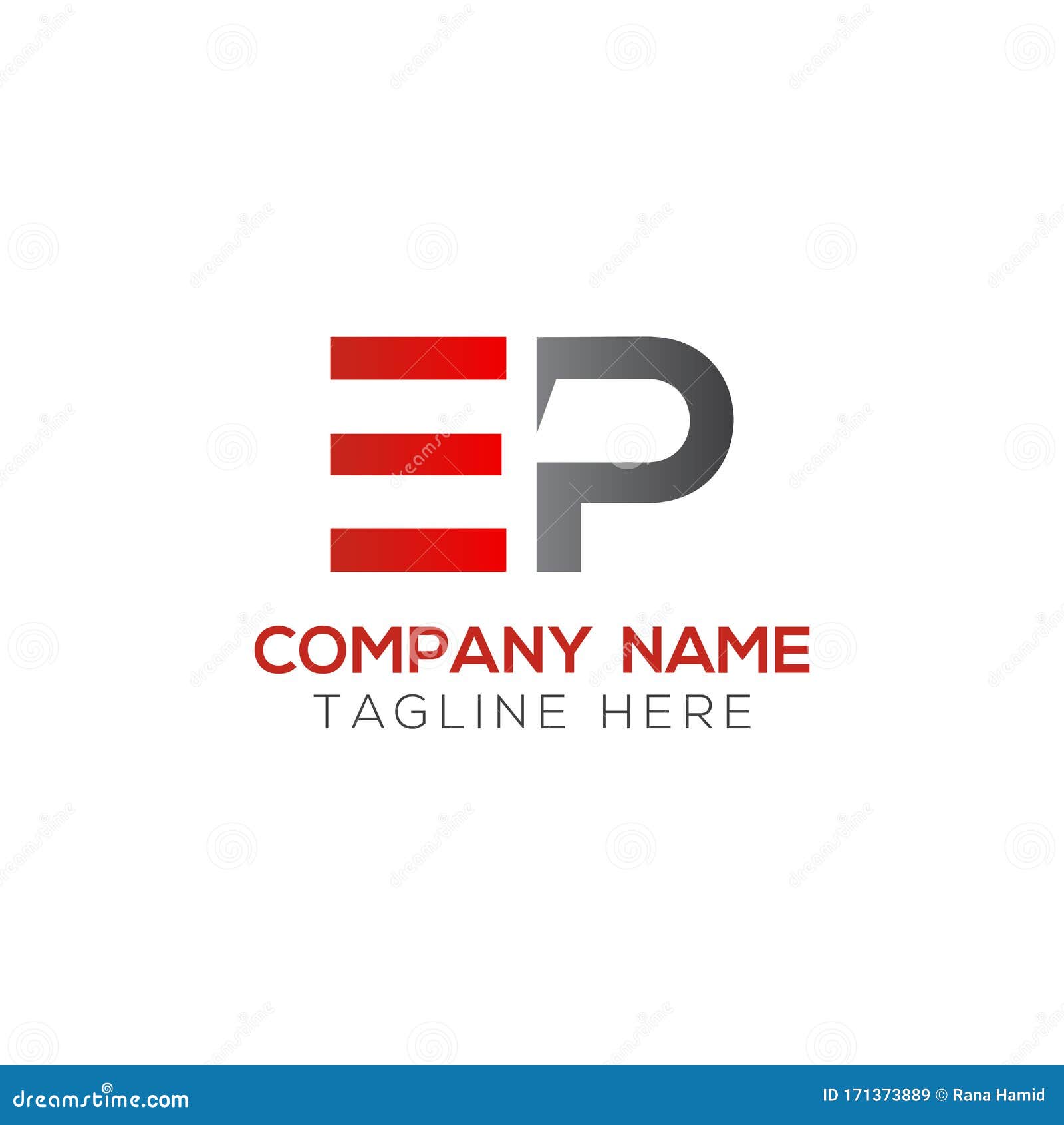 Initial EP Letter Logo with Creative Modern Business Typography Vector ...