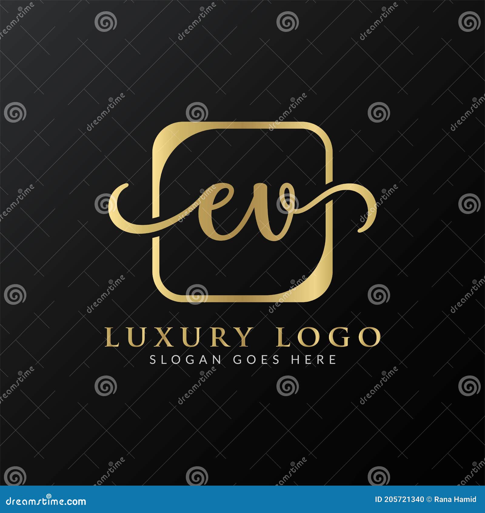 Initial EV Letter Logo Creative Modern Typography Vector Template ...