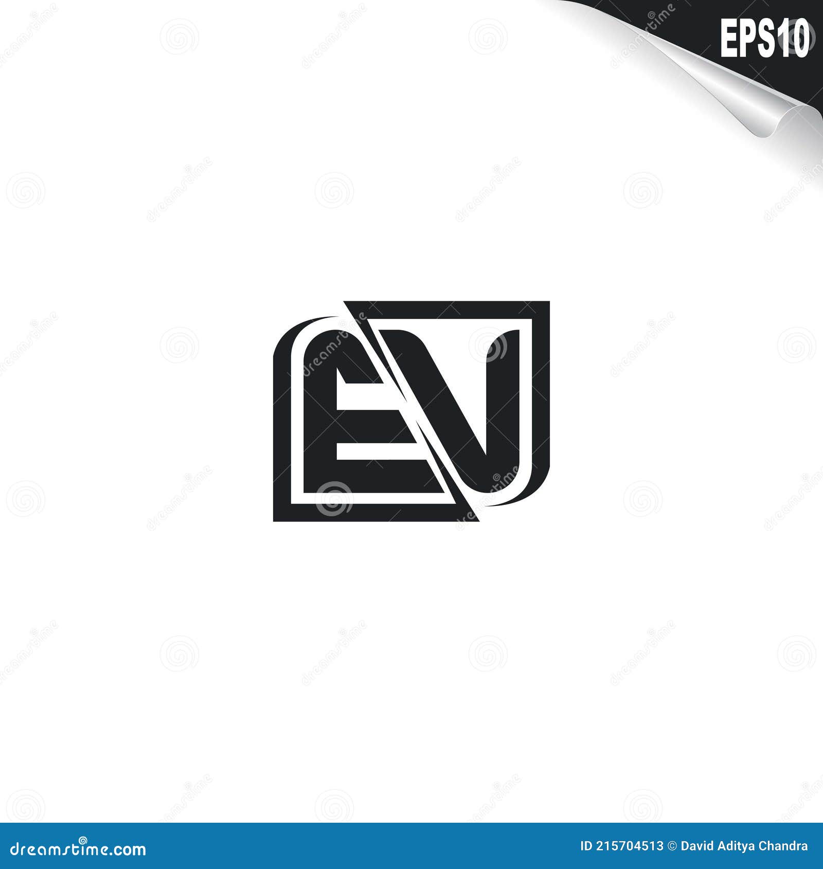 Initial EV Logo Design with Shape Style, Logo Business Branding Stock ...