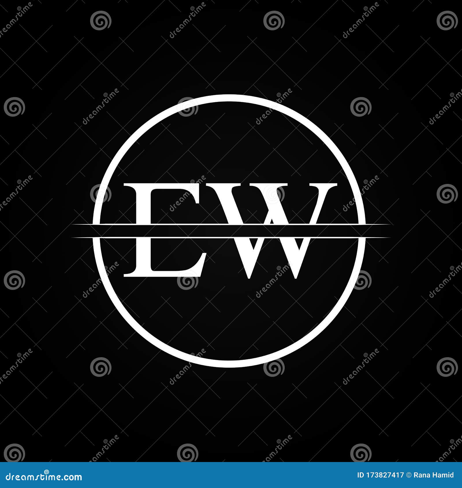 Initial EW Letter Linked Logo Business Vector Template. Creative Letter ...