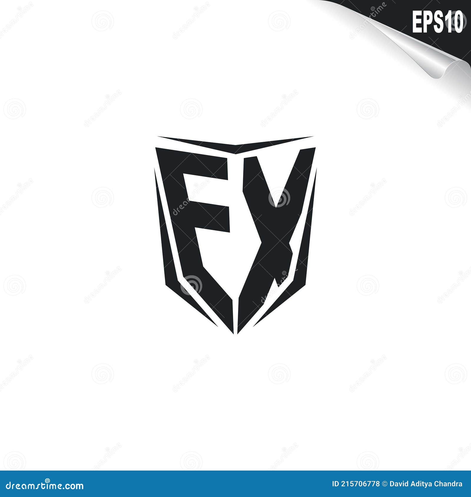 Initial EX Logo Design with Shield Style, Logo Business Branding Stock ...