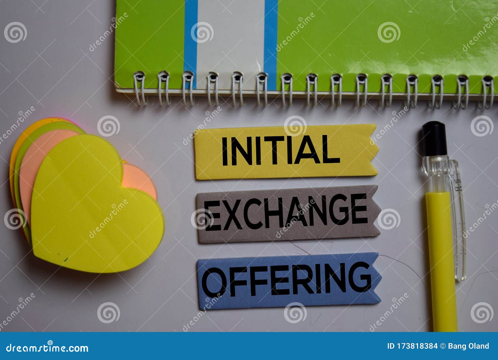 Initial Exchange Offering - IEO Text on Sticky Notes Isolated on Office ...