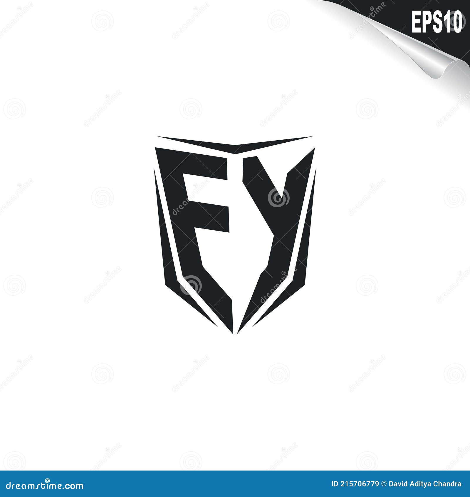 Initial EY Logo Design with Shield Style, Logo Business Branding Stock ...