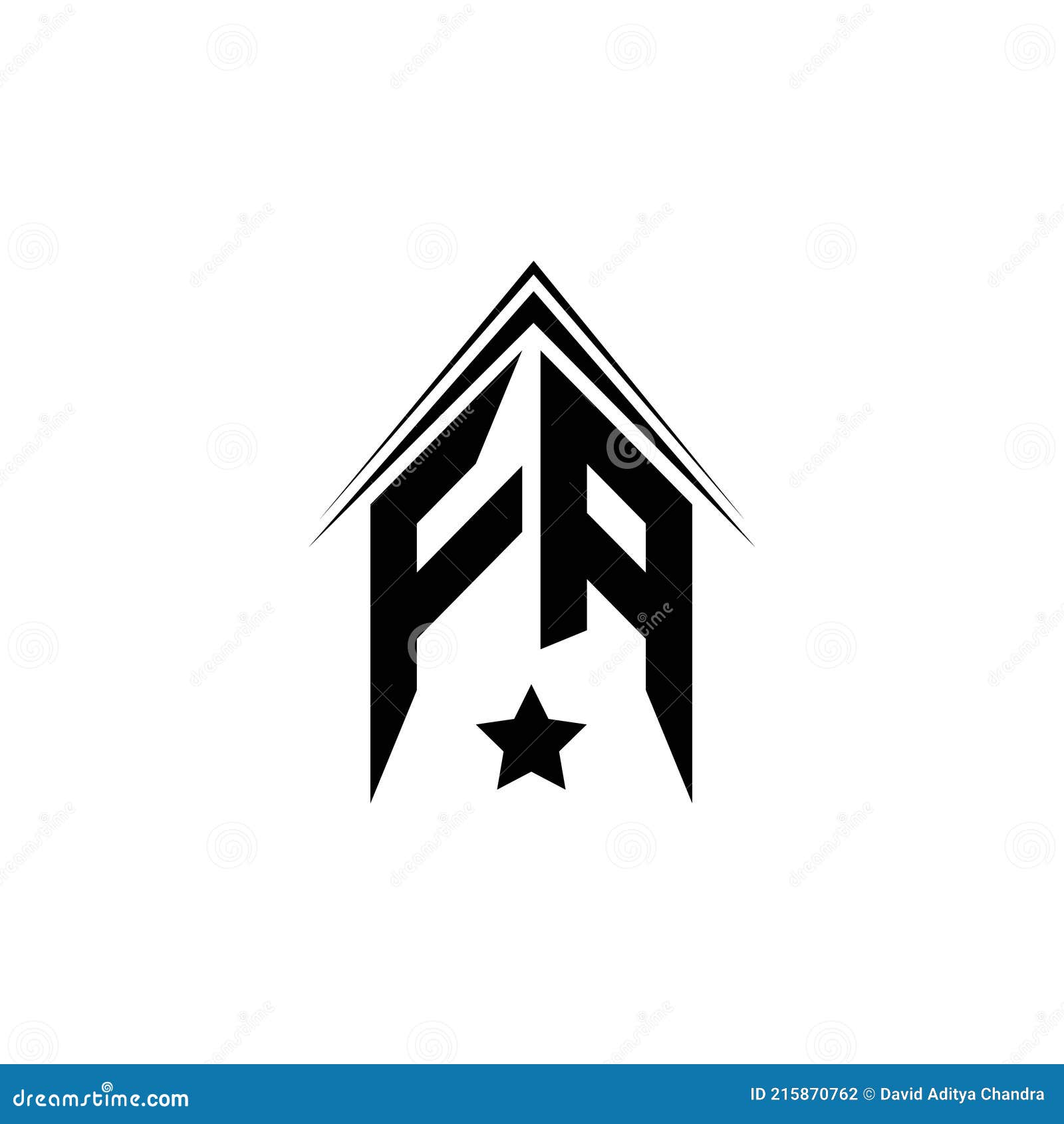 Initial FA Logo Design with Shape Style, Logo Business Branding Stock ...