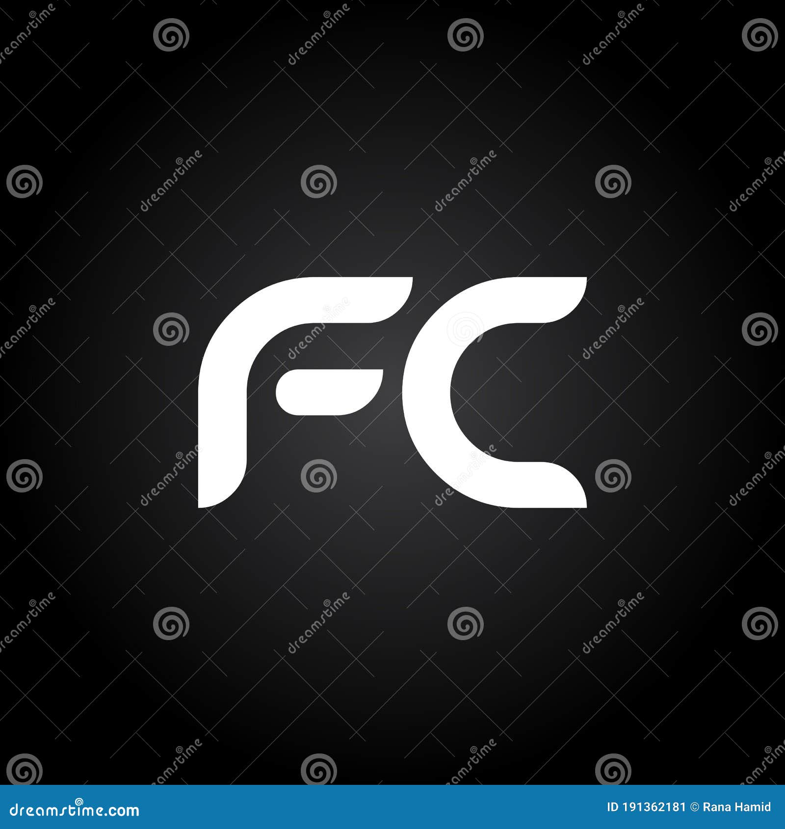 Initial FC Letter Logo with Creative Modern Business Typography Vector ...