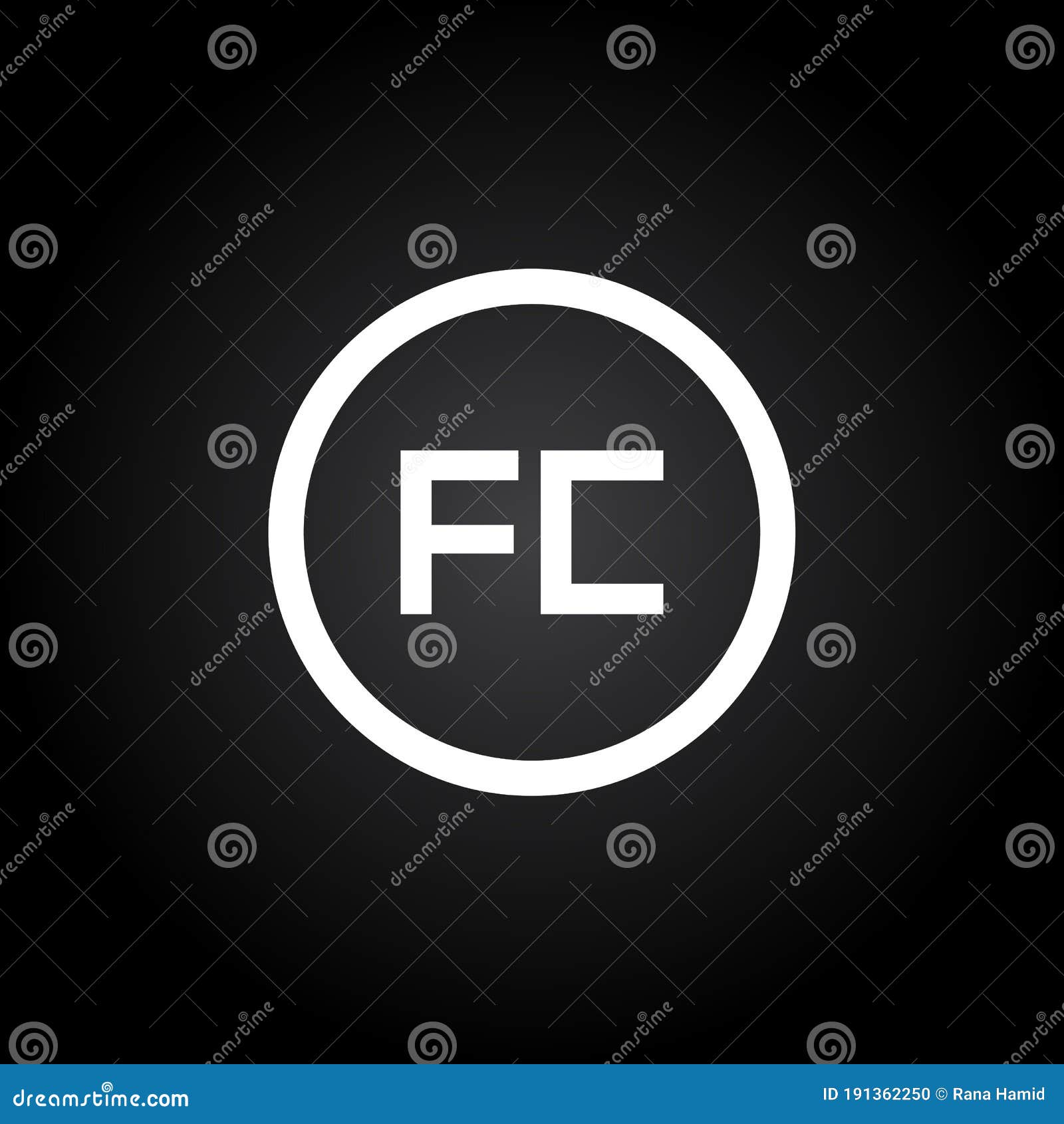Initial FC Letter Logo with Creative Modern Business Typography Vector ...
