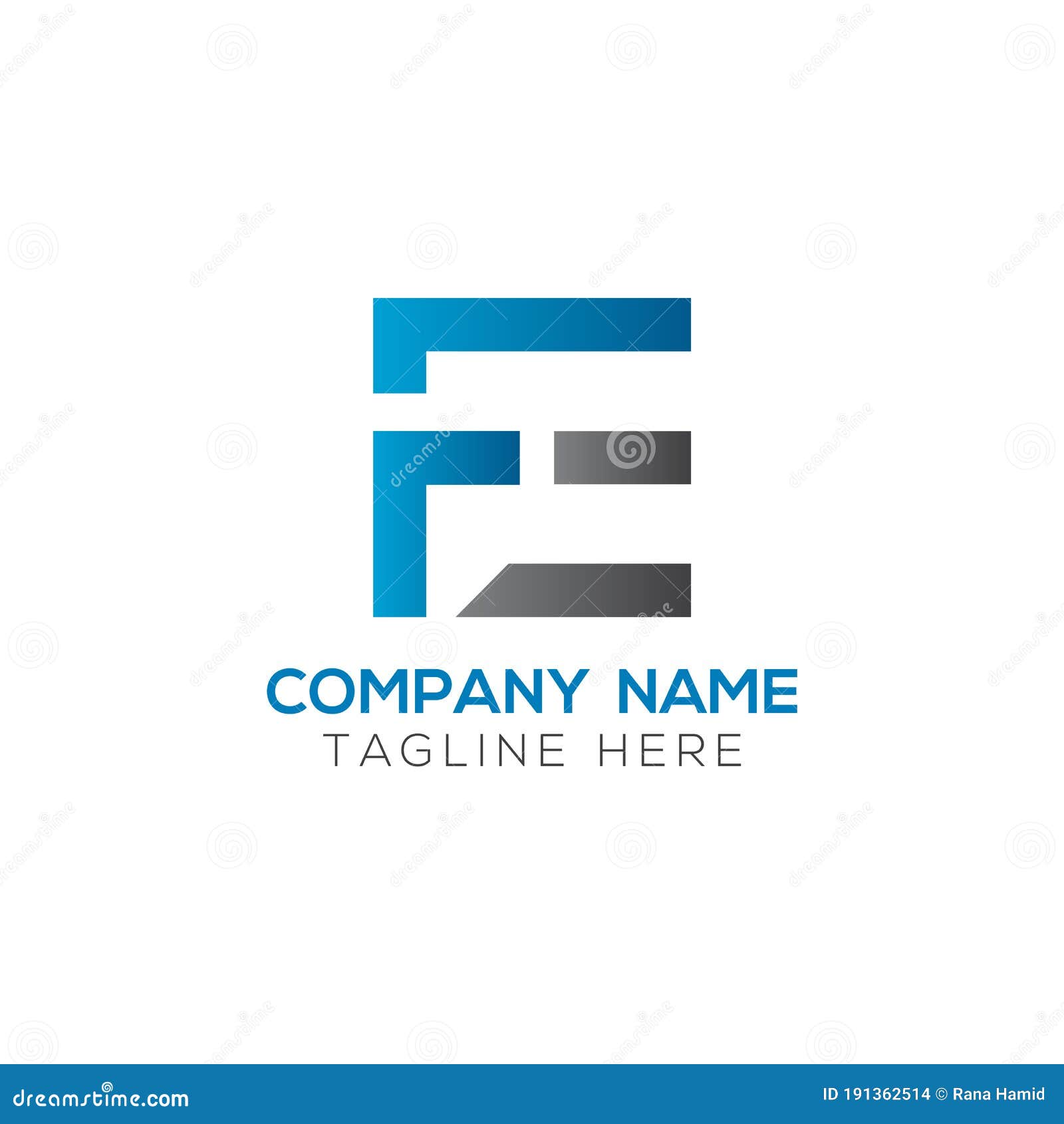 Initial FE Letter Logo with Creative Modern Business Typography Vector ...