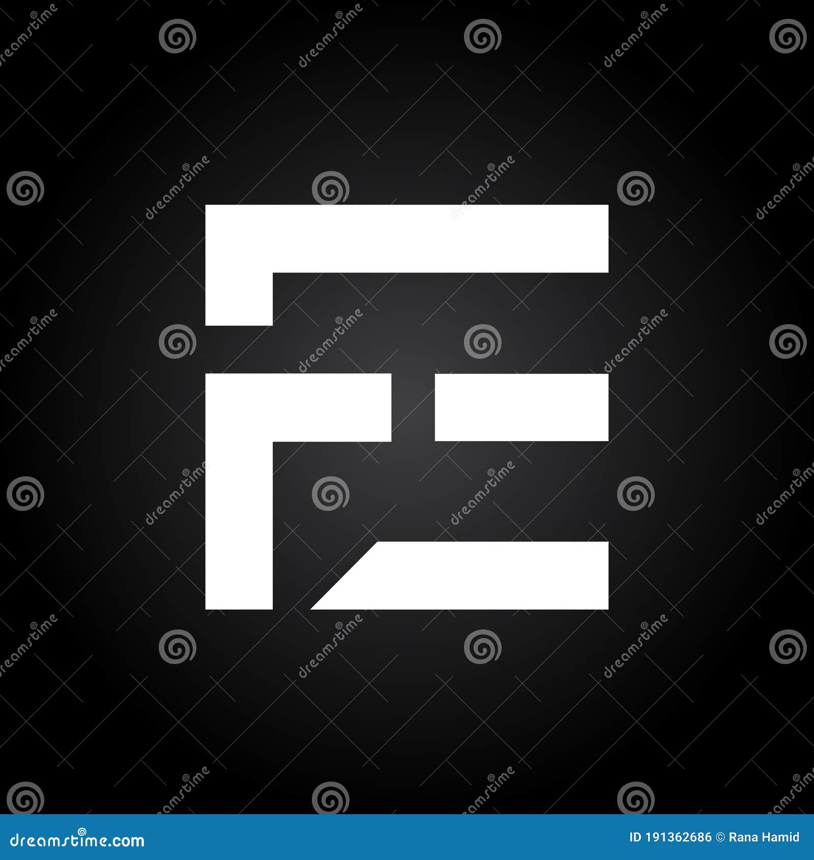 Initial FE Letter Logo with Creative Modern Business Typography Vector ...