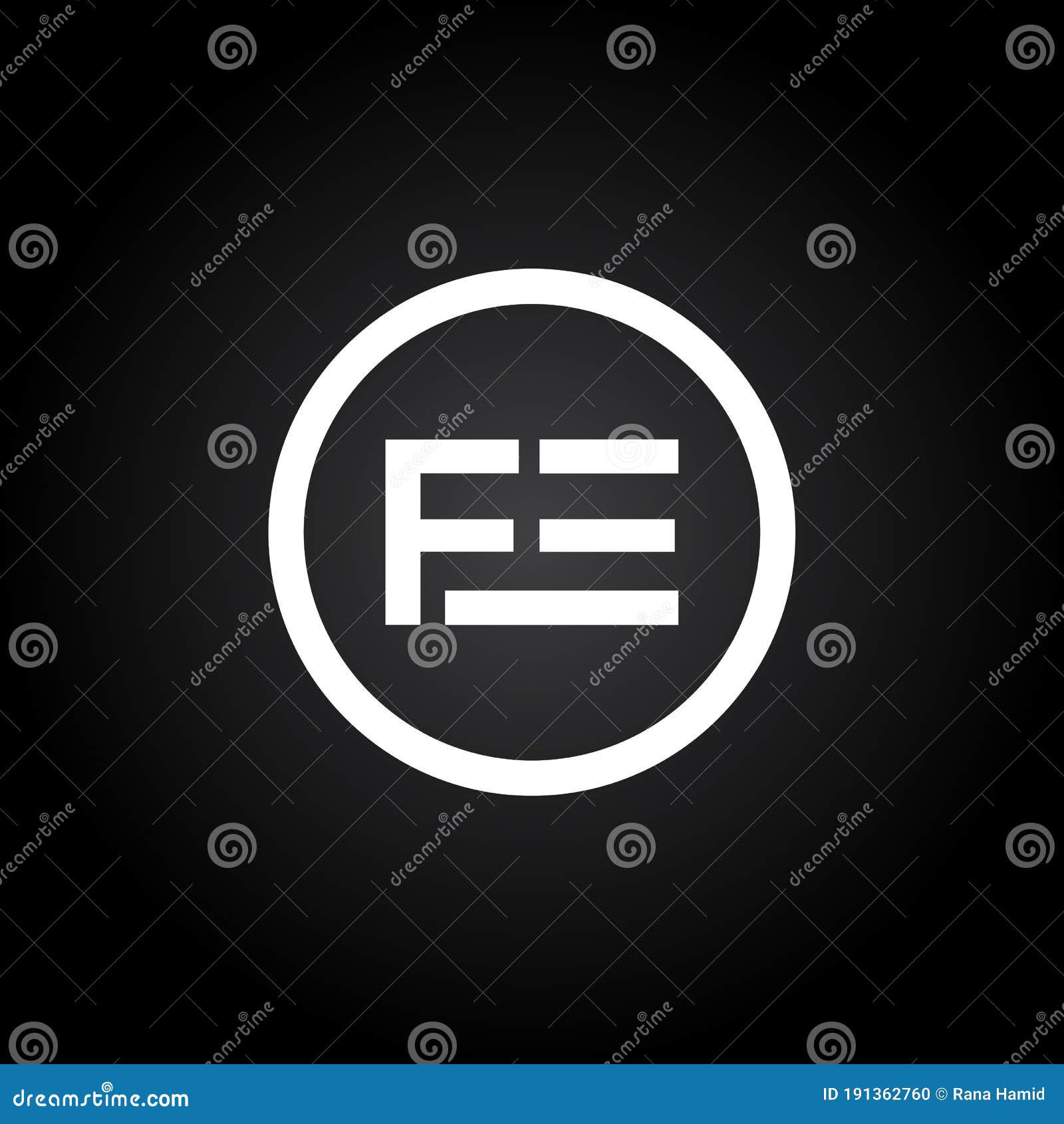 Initial FE Letter Logo with Creative Modern Business Typography Vector ...