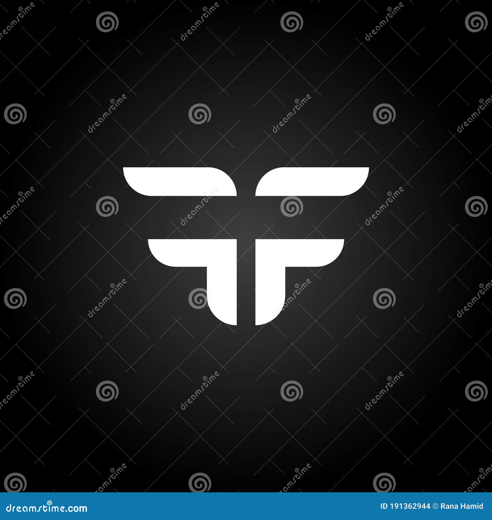 Initial FF Letter Logo with Creative Modern Business Typography Vector ...